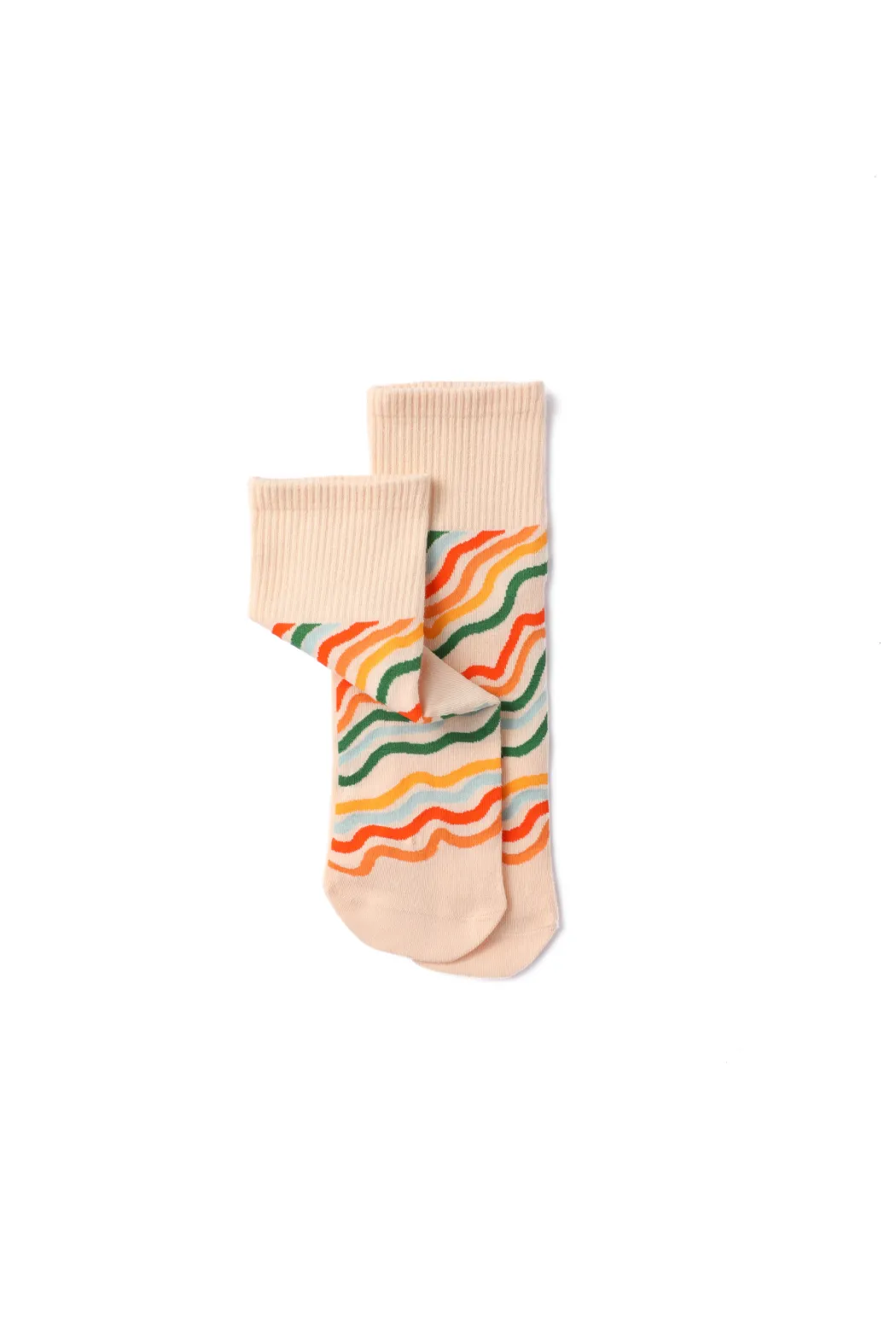 Wavy Line Socks For Daily Casual Gym/Sports