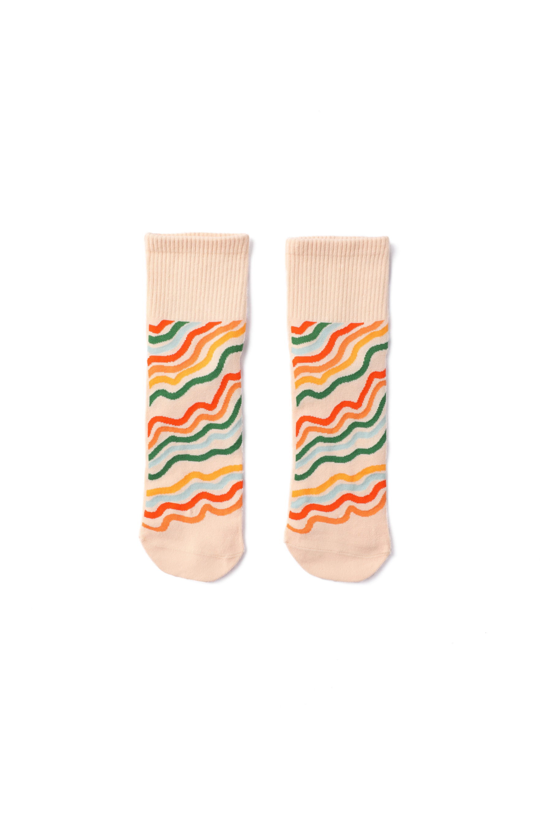 Wavy Line Socks For Daily Casual Gym/Sports