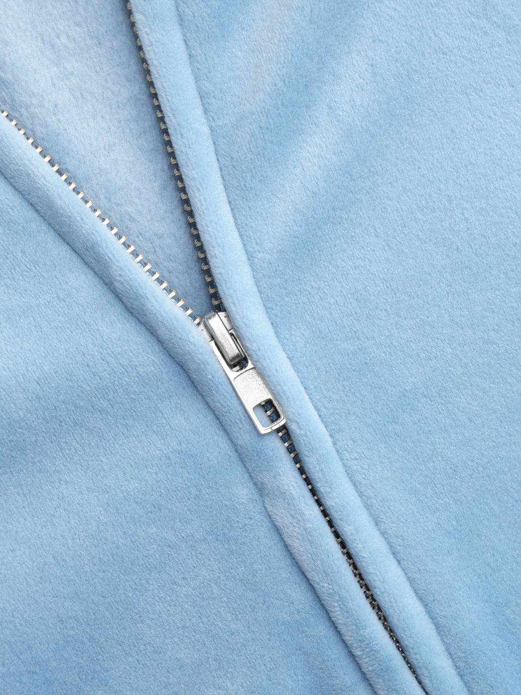 Sky Blue Zipper Jacket For Daily Casual Gym/Sports