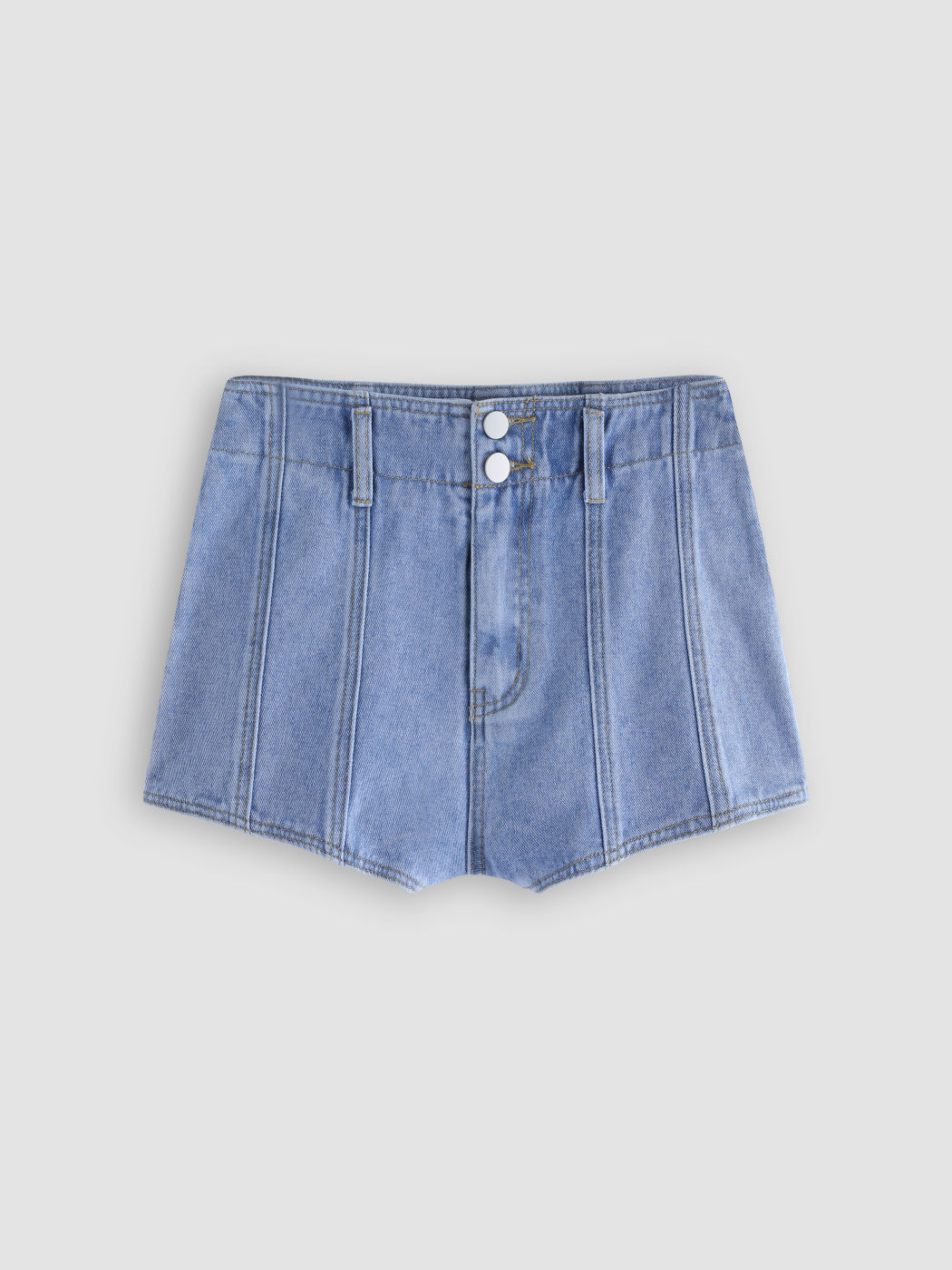 Denim Mini Shorts - Cider