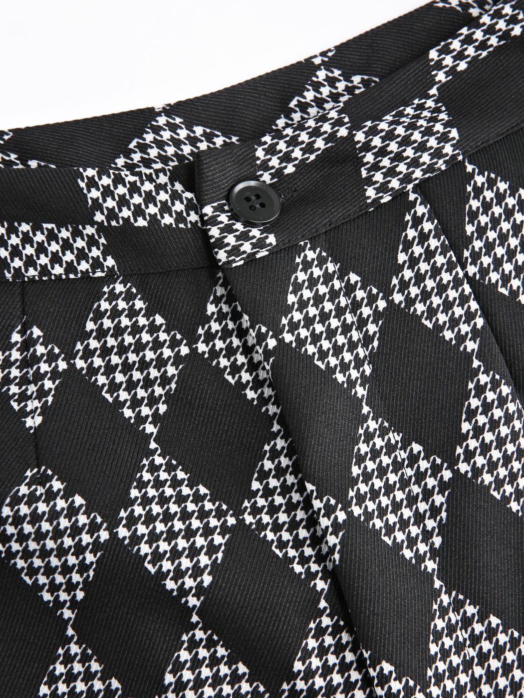 Argyle Houndstooth Pattern Pants For Exhibition