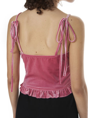 Love Me Harder Velvet Cami Top - Cider