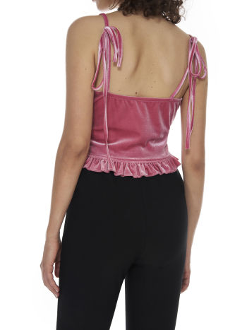 Love Me Harder Velvet Cami Top - Cider