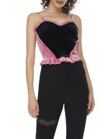 Love Me Harder Velvet Cami Top - Cider