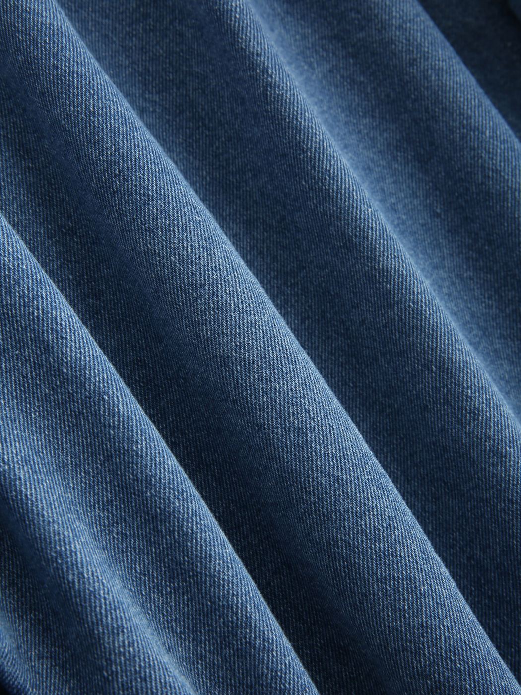 Lamb Wool Denim Coat - Cider