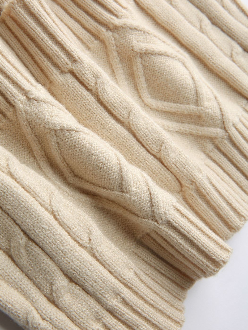 Beige Not Basic Cable Knit Halter Top For Daily Casual Date