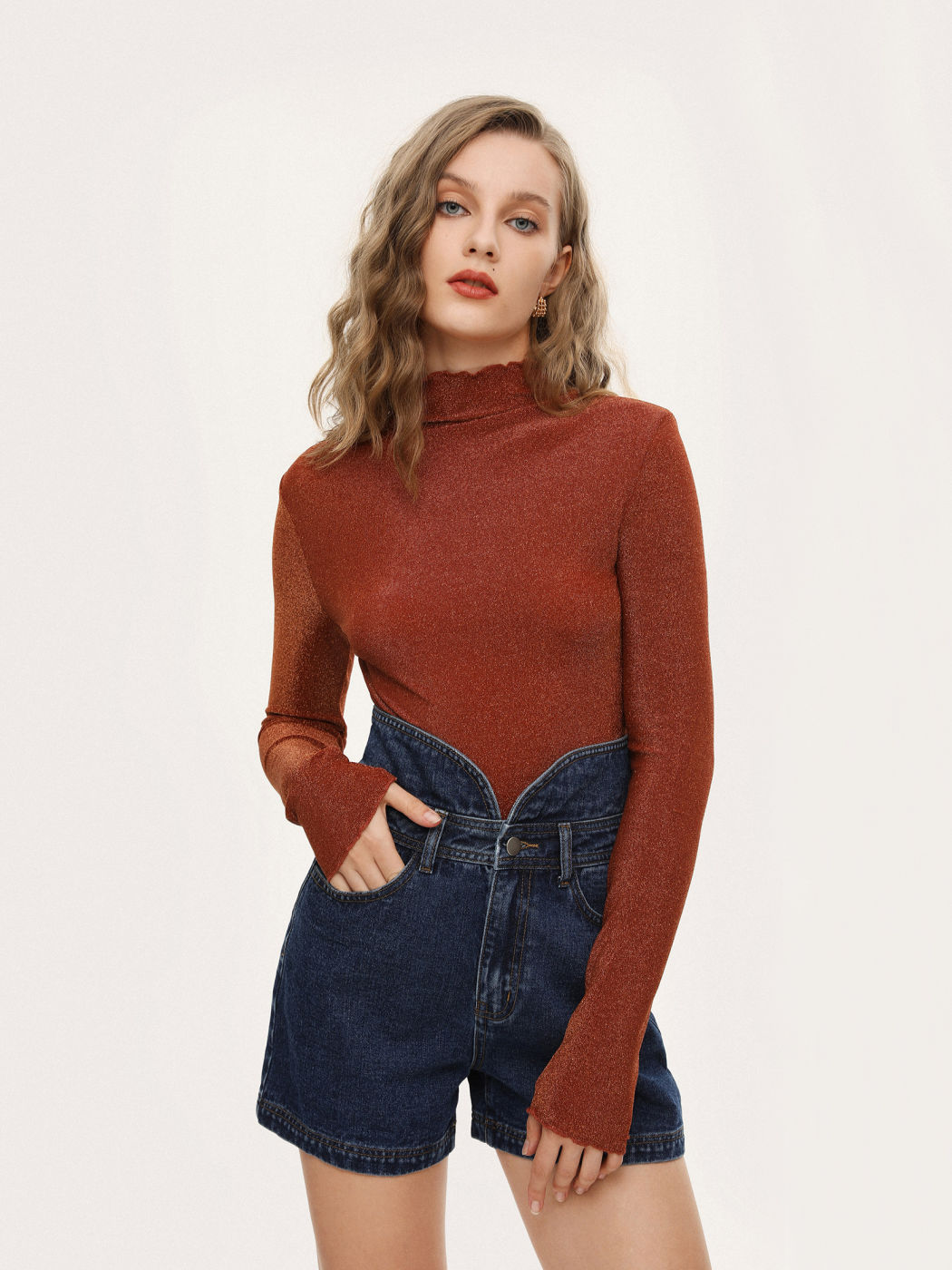 Cherry Bomb Turtleneck Sweater