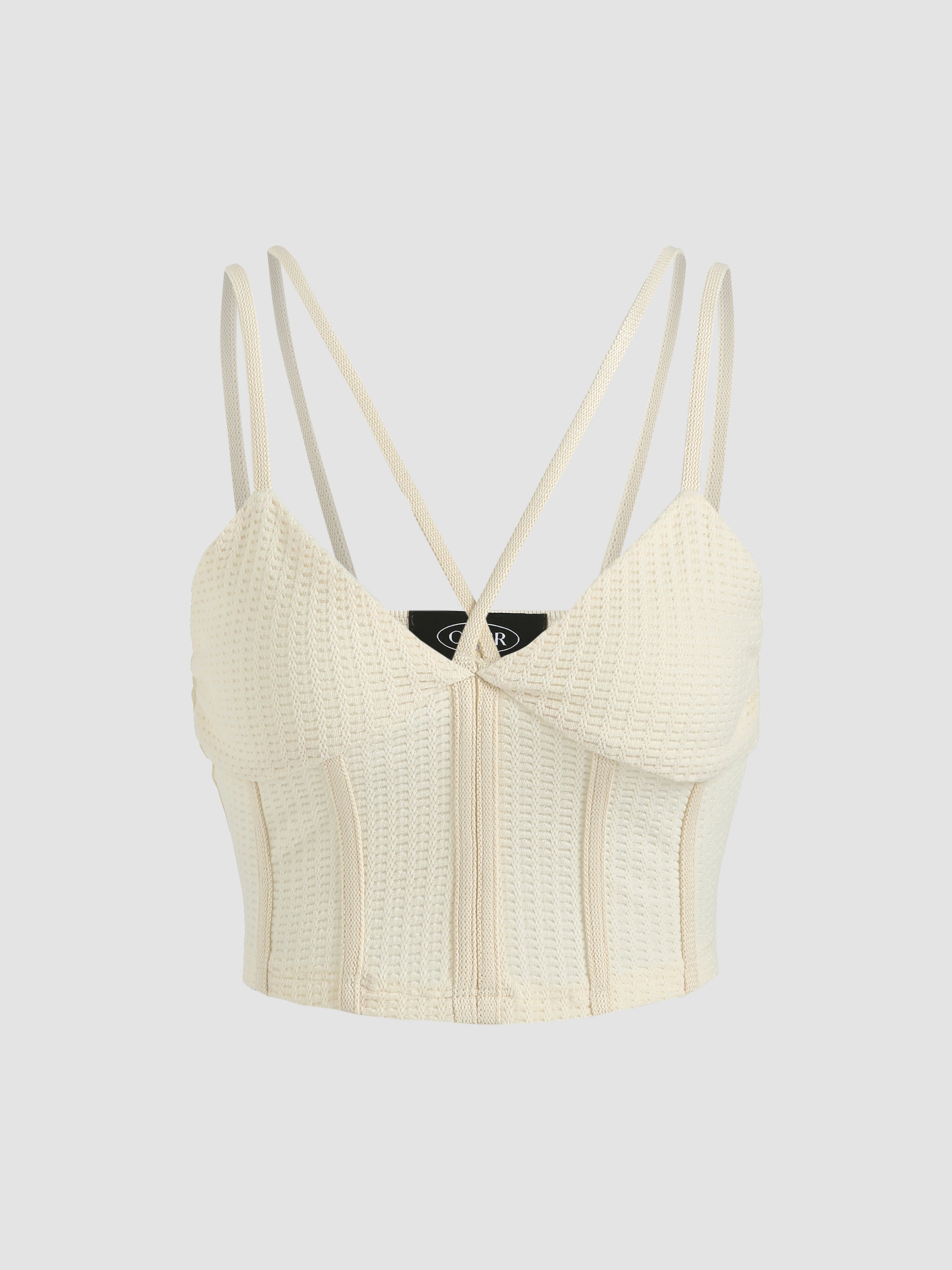Deep V-neck Tank Top - Cider