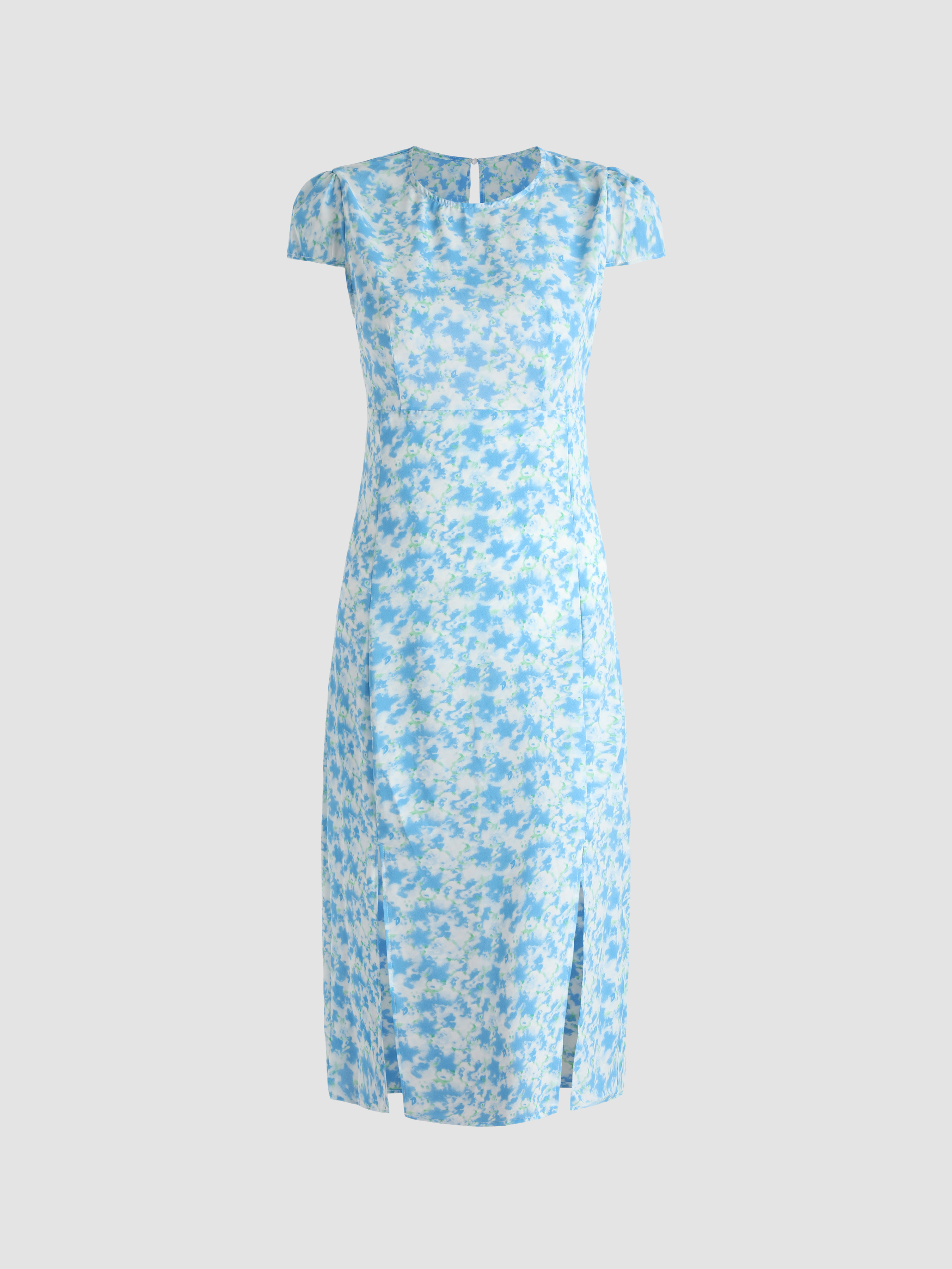 Ditsy Floral Cut Out Maxi Dress For Date