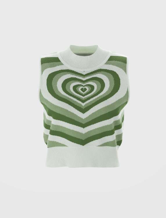 Heart Wave Vest - Cider