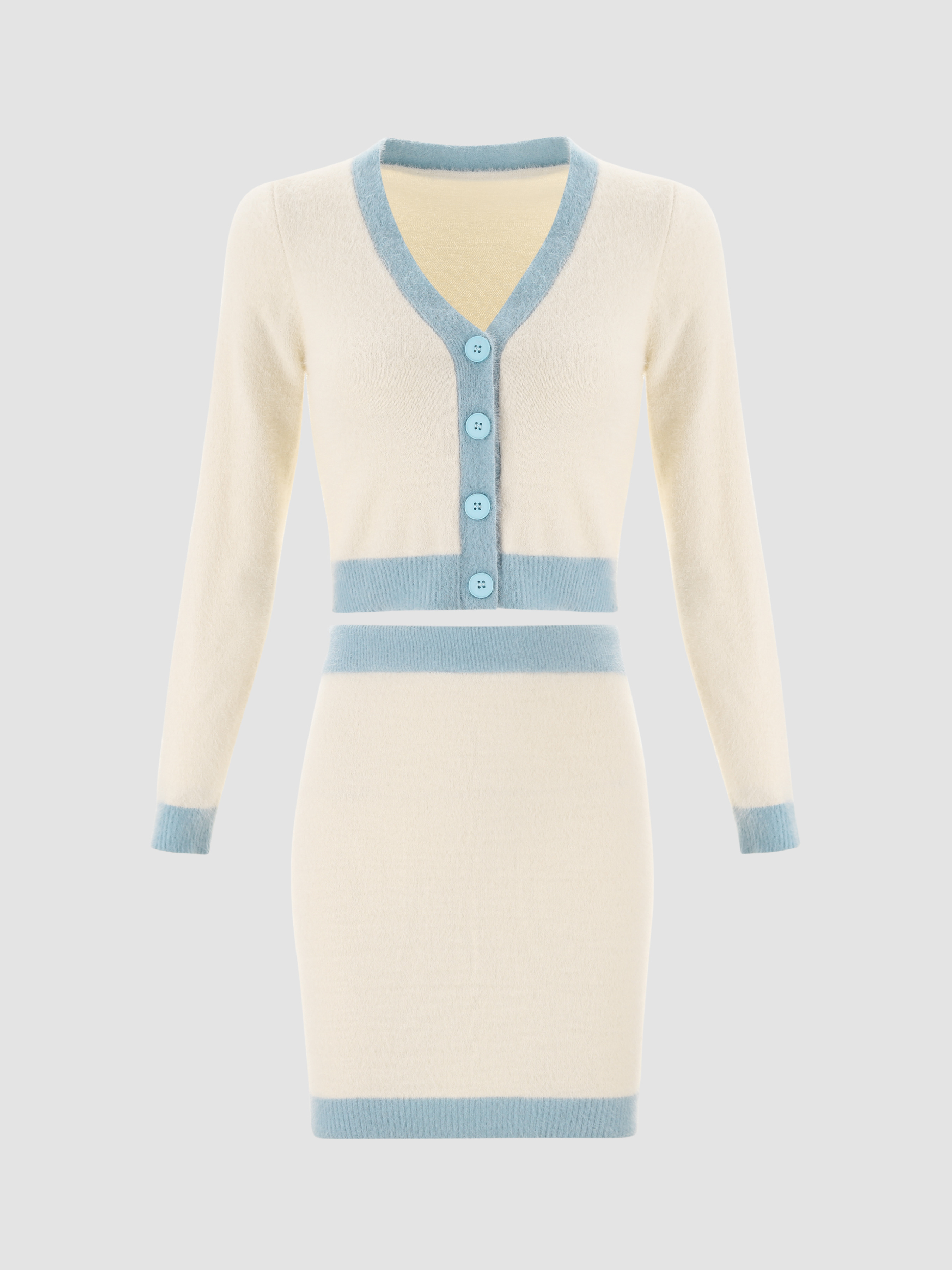 Ivory Knitted 2 Piece Set Ivory Knitted 2 Piece Set