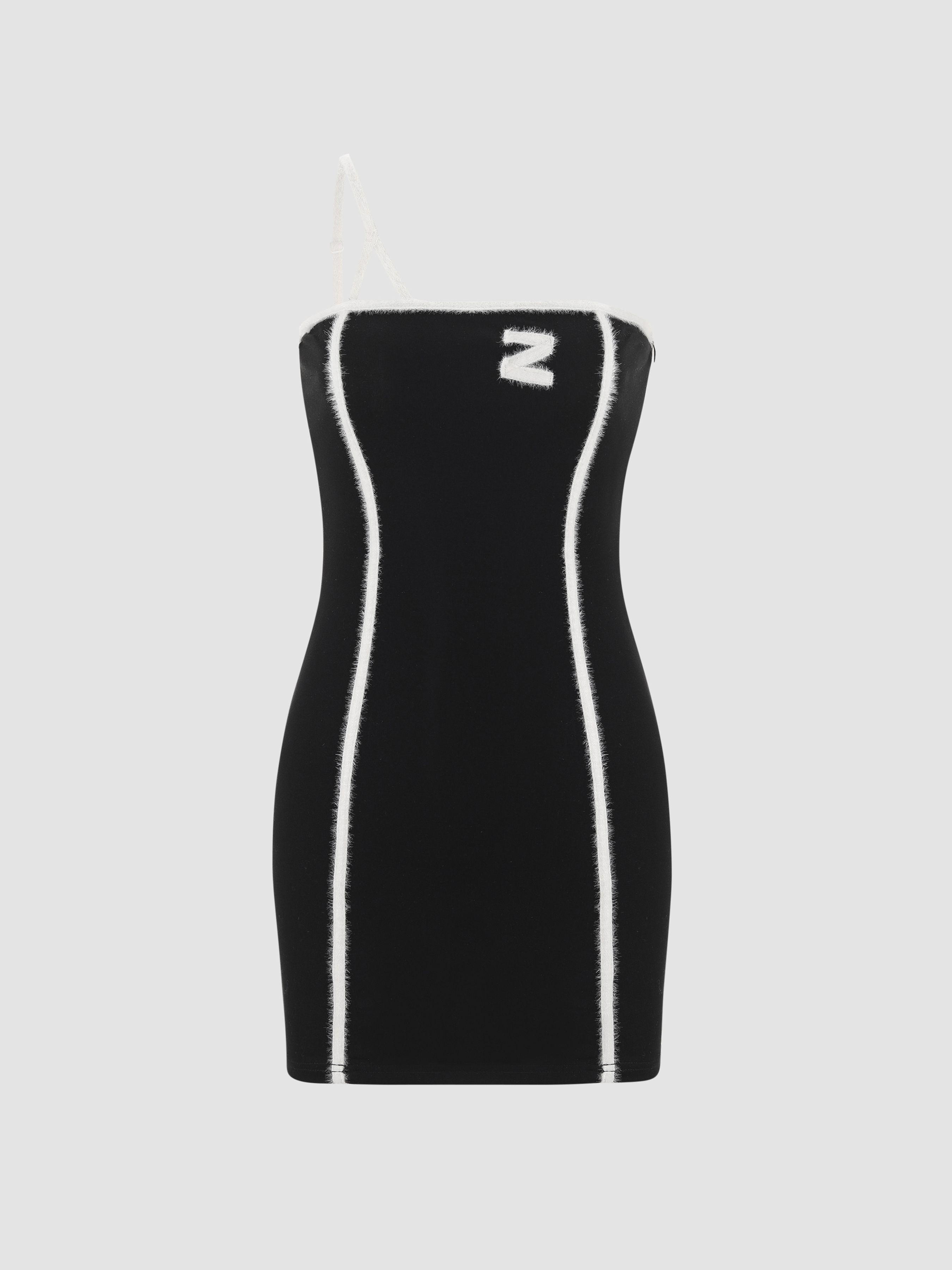 One Shoulder Z Bodycon Dress - Cider