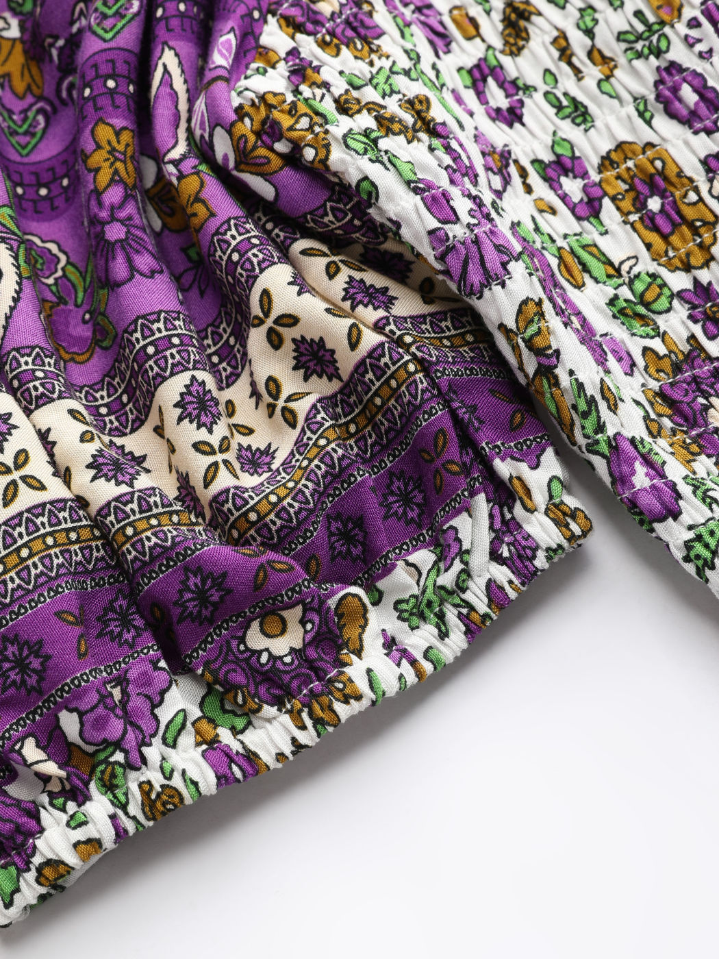 Floral Patchwork Maxi Dress For Vacation