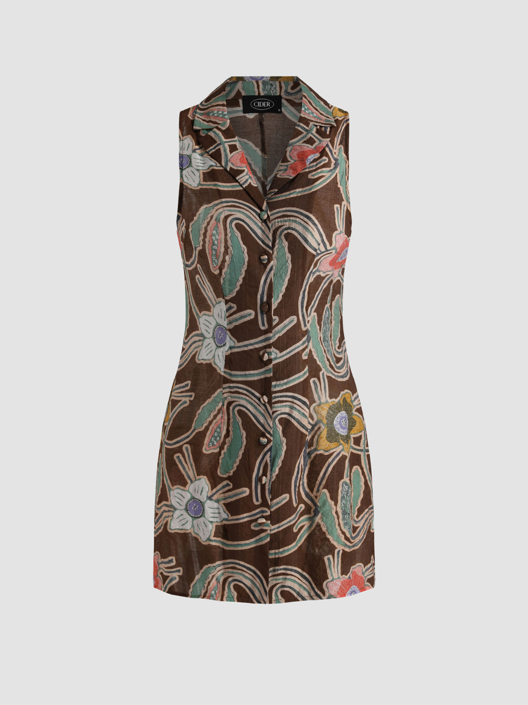 Tribal Pattern Coat Dress For Vacation