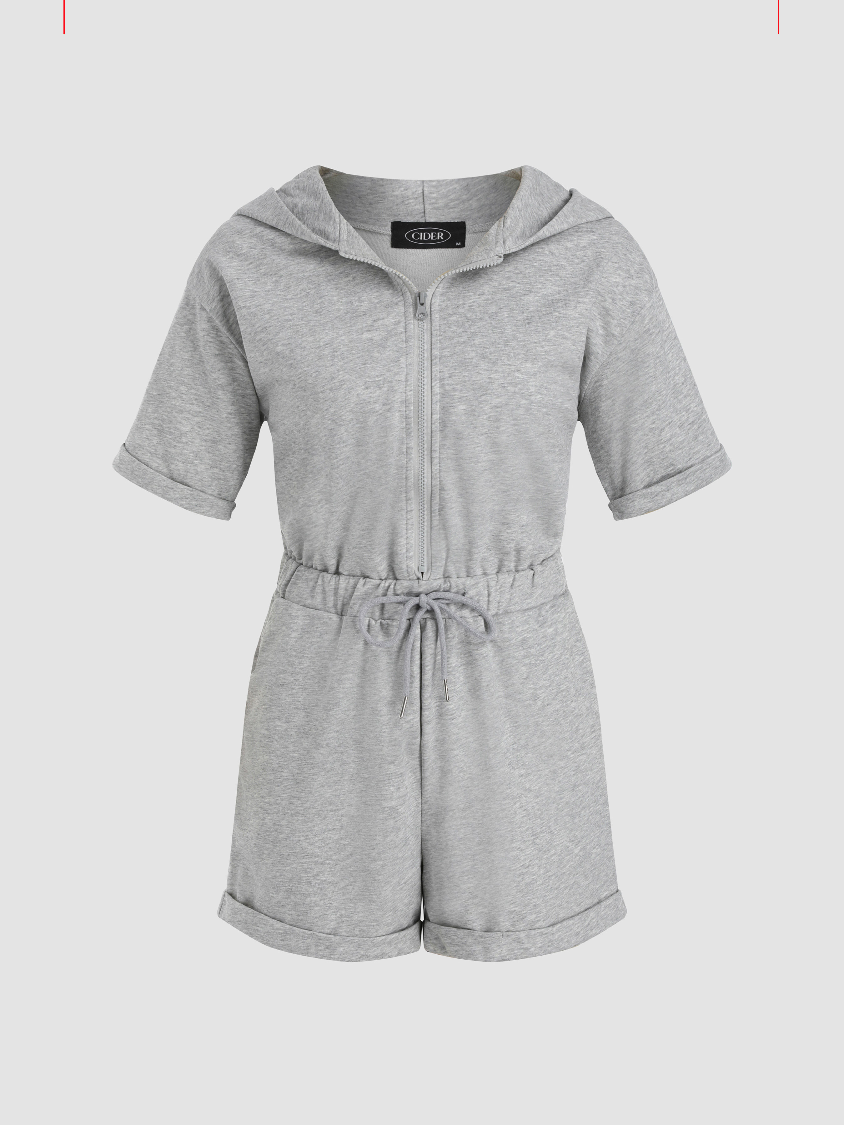 Cozy Hooded Romper - Cider