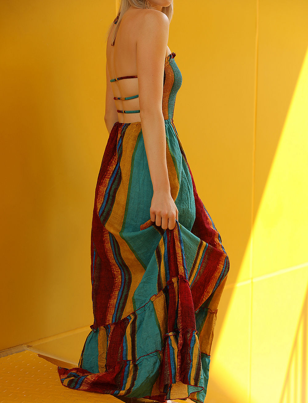 Wild West Boho Maxi Dress - Cider