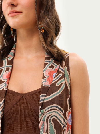 Tribal Pattern Coat Dress For Vacation