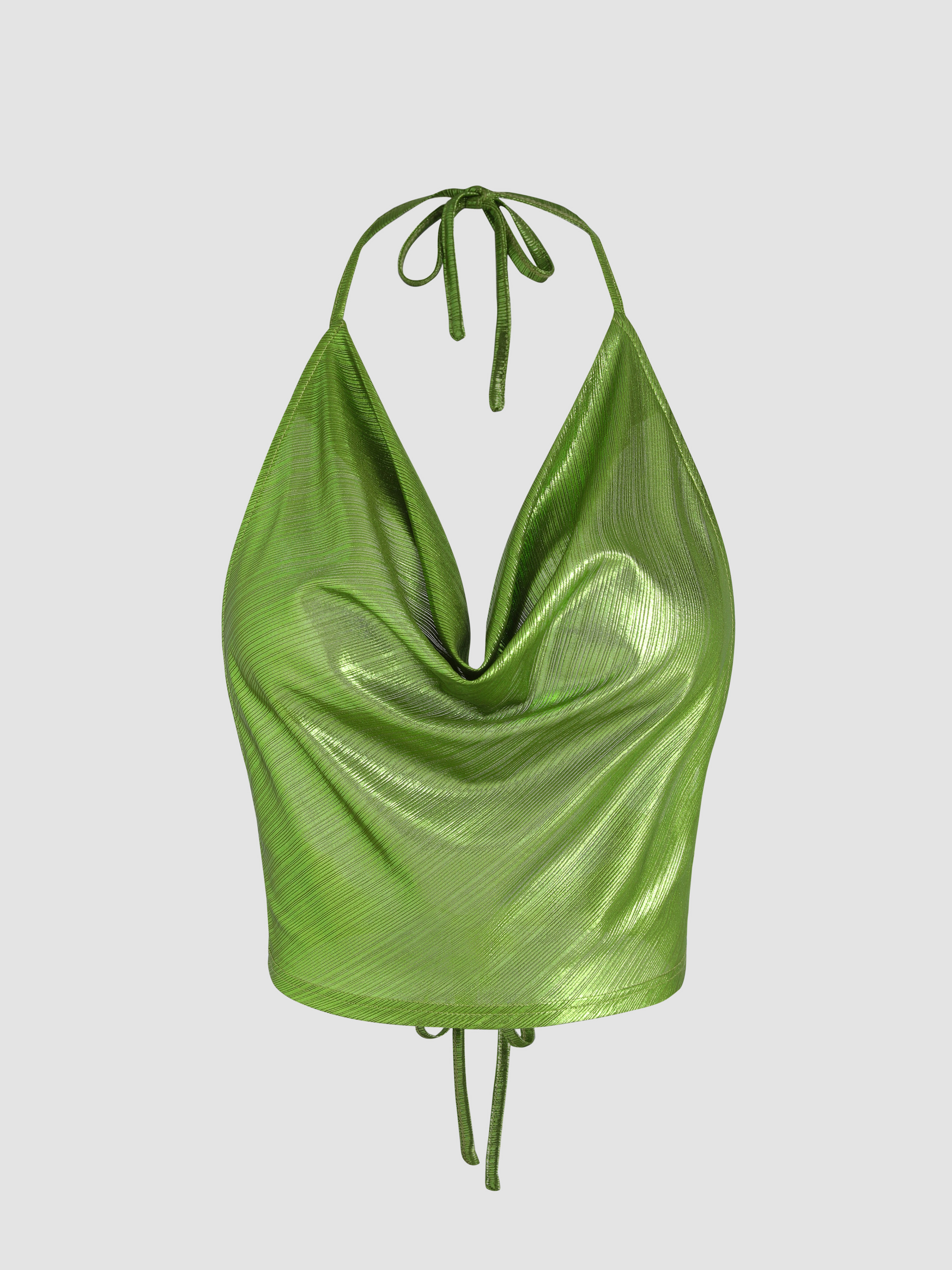 Cowl Neck Halter Neck For Music Festival/Live House Party/Clubbing