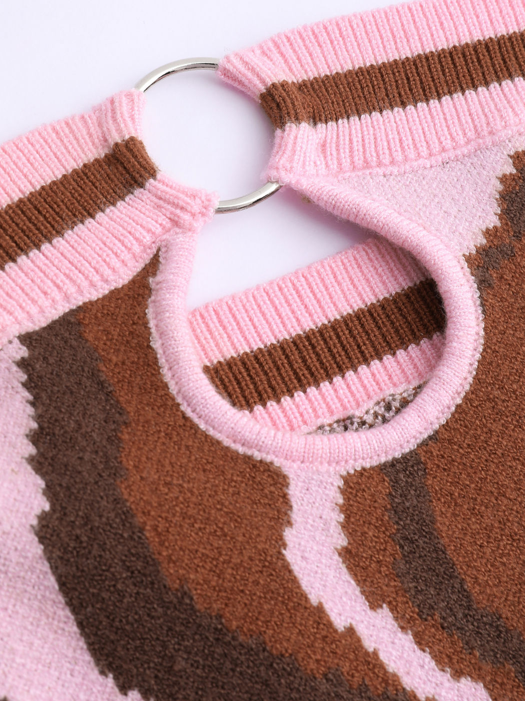 Knit Fabric Patchy Cut Out Knit Tank Top For Vacation