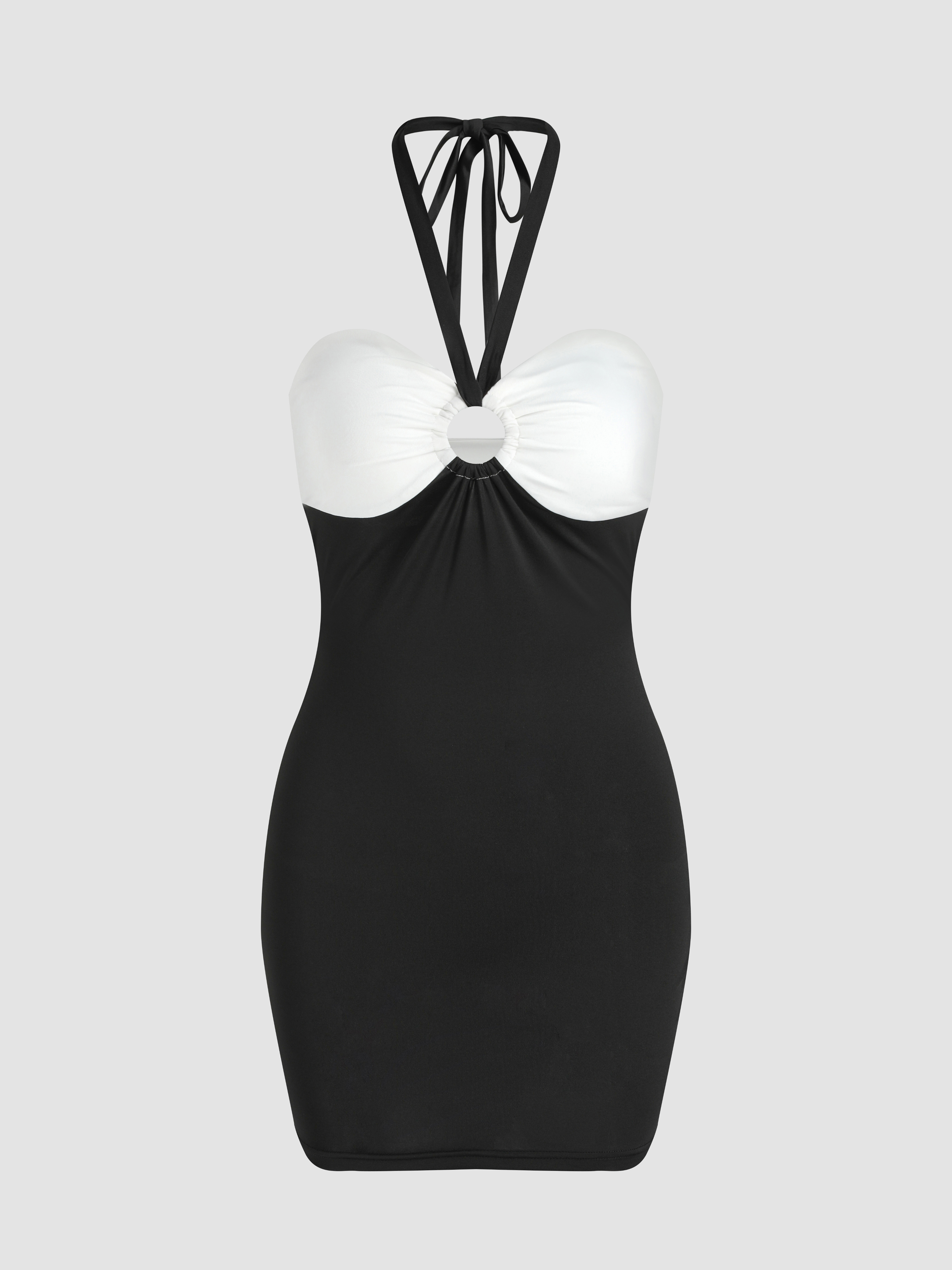 Patchy Neckholder-Kleid mit offenem Rücken - Cider