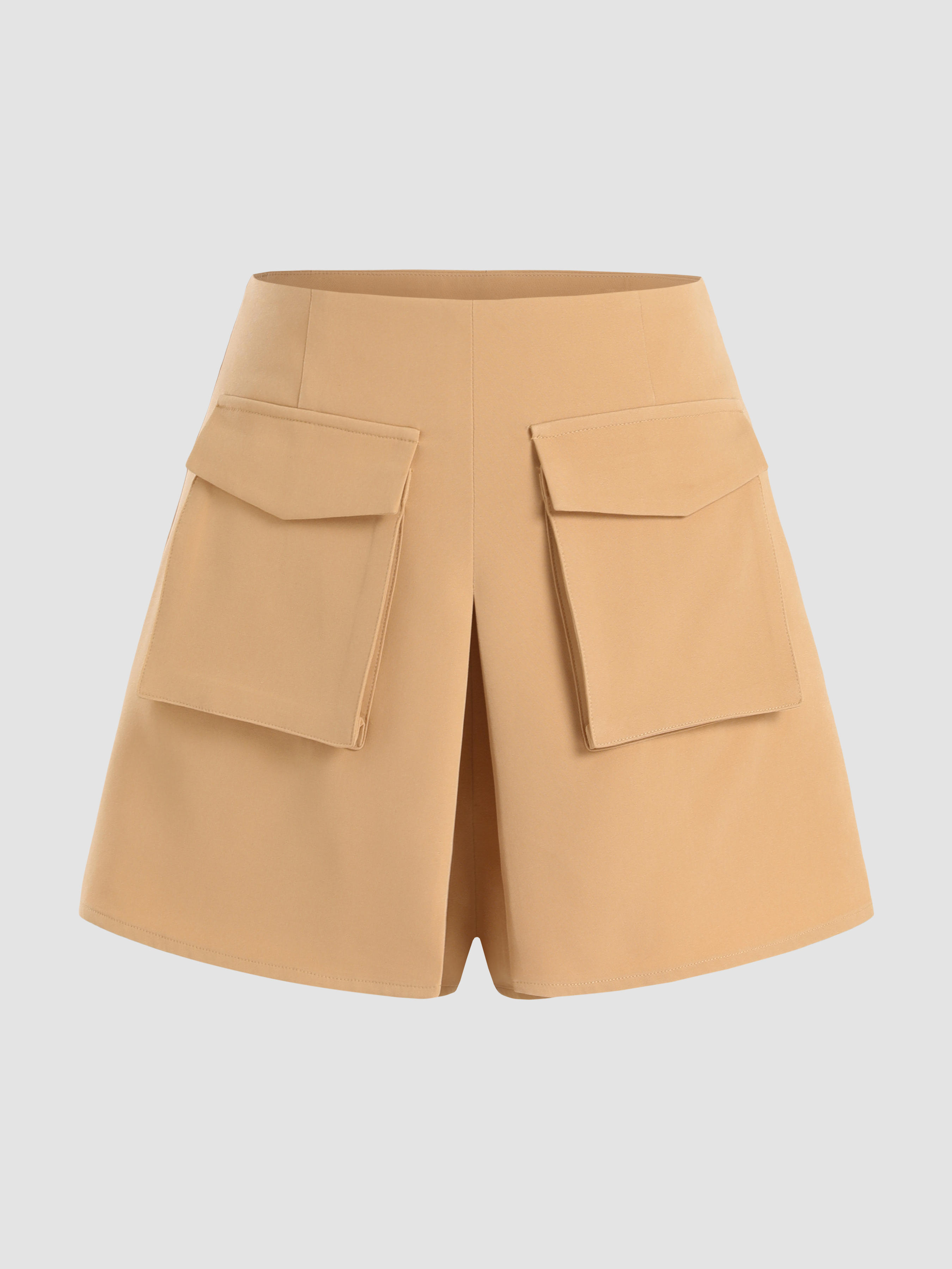 Solid Pocket Mini Shorts - Cider