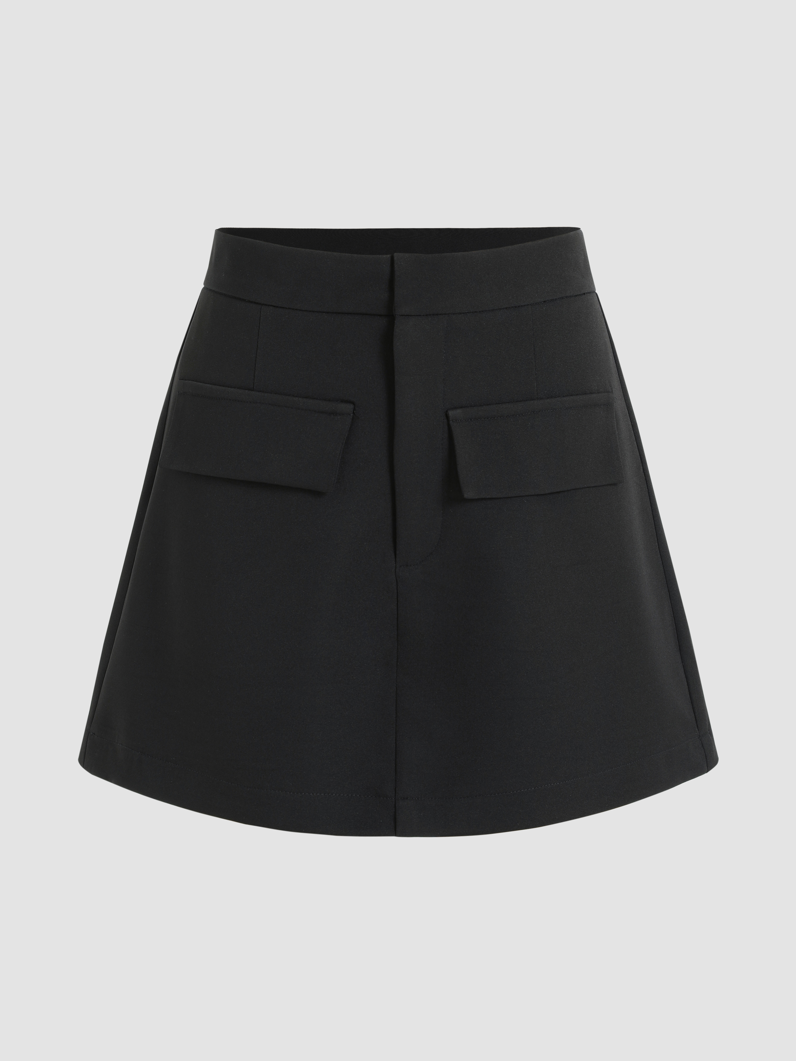 Solid A-Line Skort