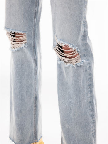 Ripped Denim Jeans - Cider