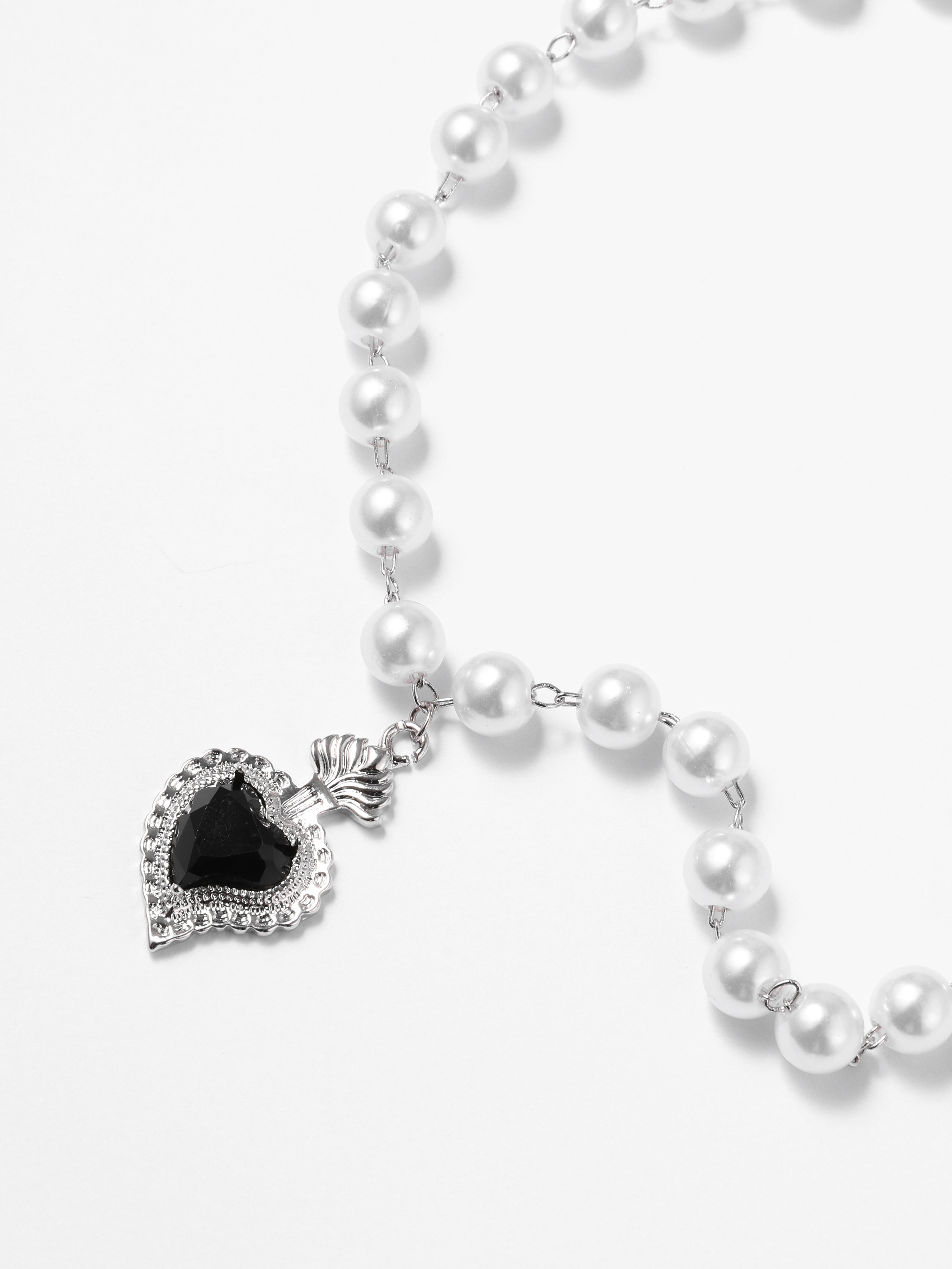 Collier Coeur Perle - Cider