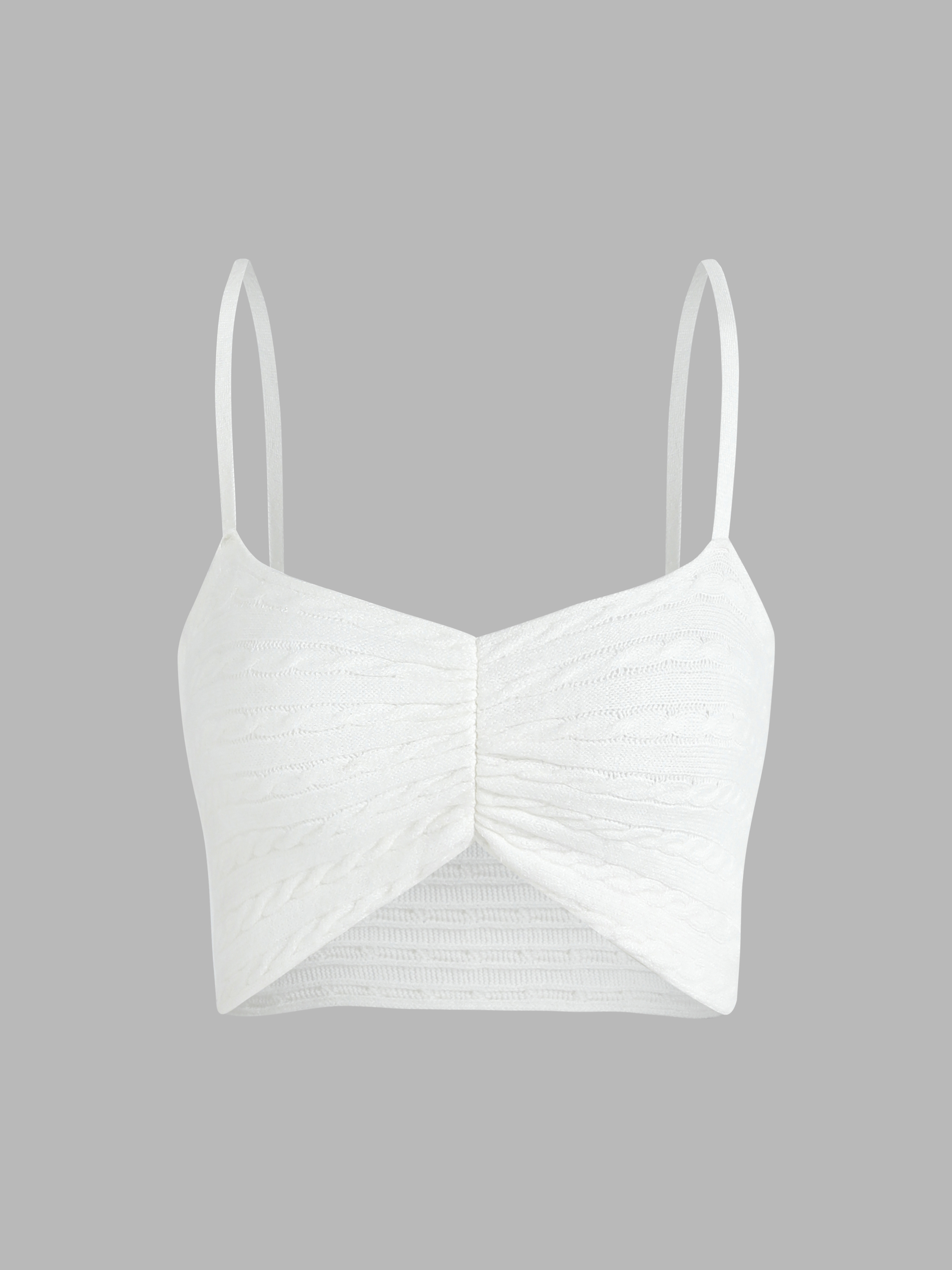 Knit Fabric Solid Texture Knit Tank Top For Daily Casual