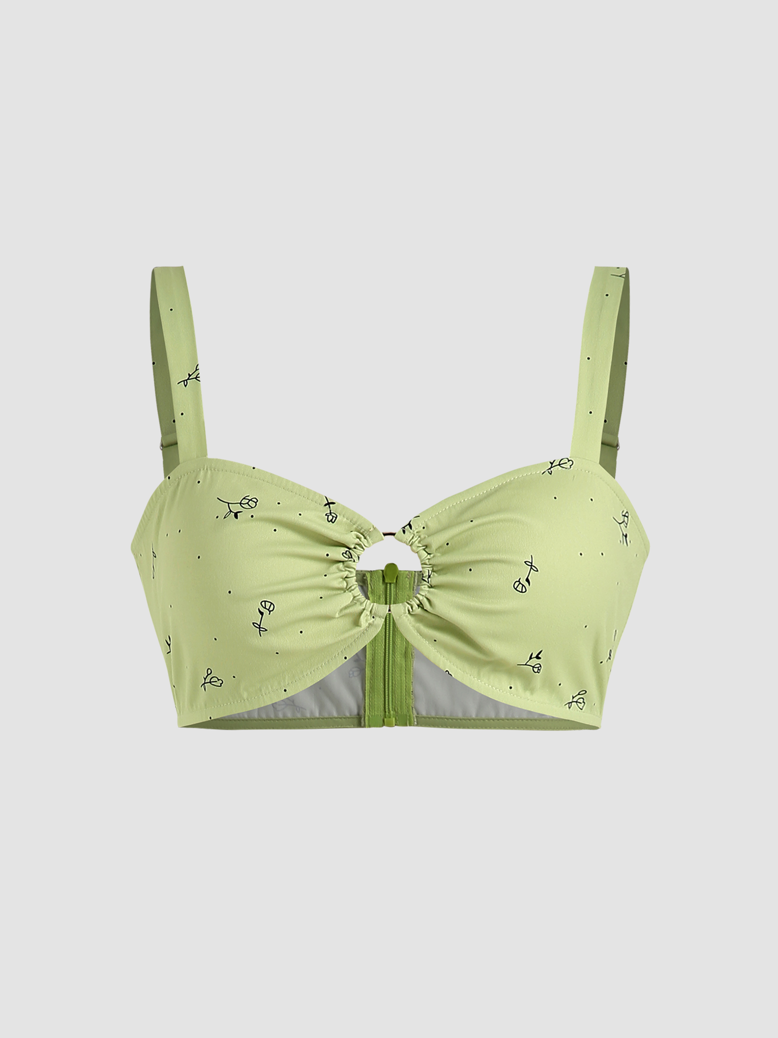 Little Flower O-Ring Tank Top For Vacation