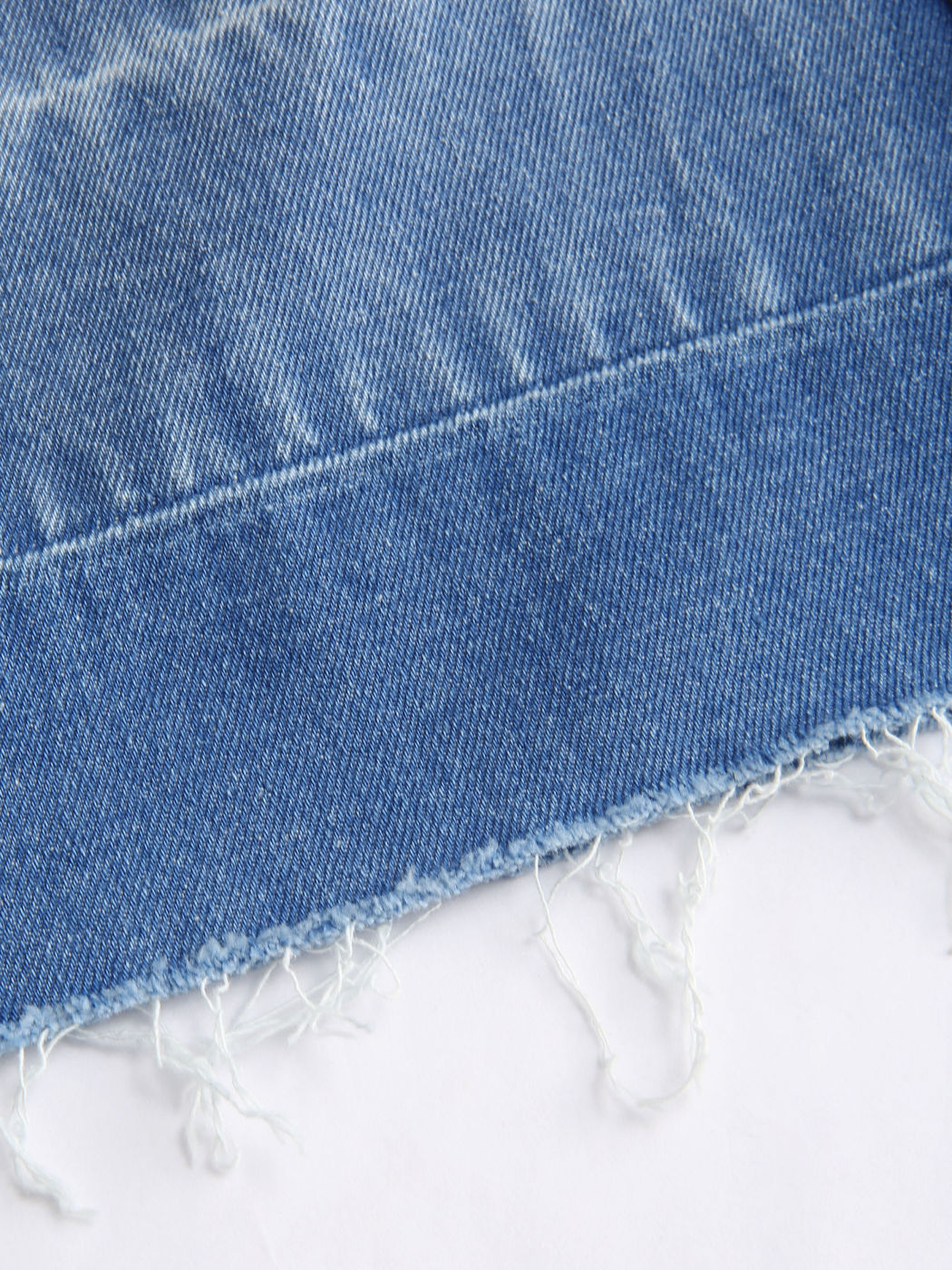 Denim Gradient Pants For Daily Casual Date