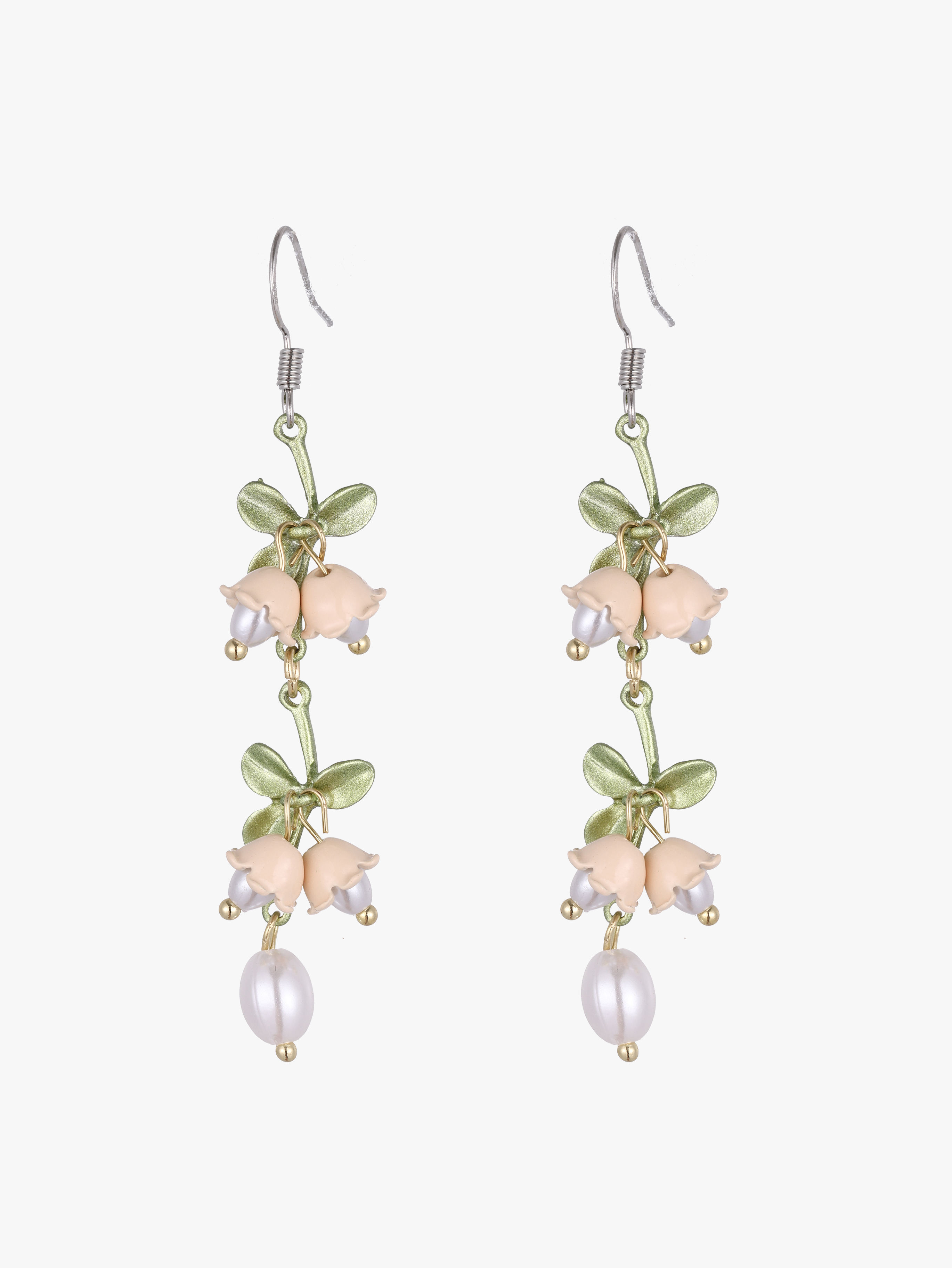 Flower Decor Drop Earrings
