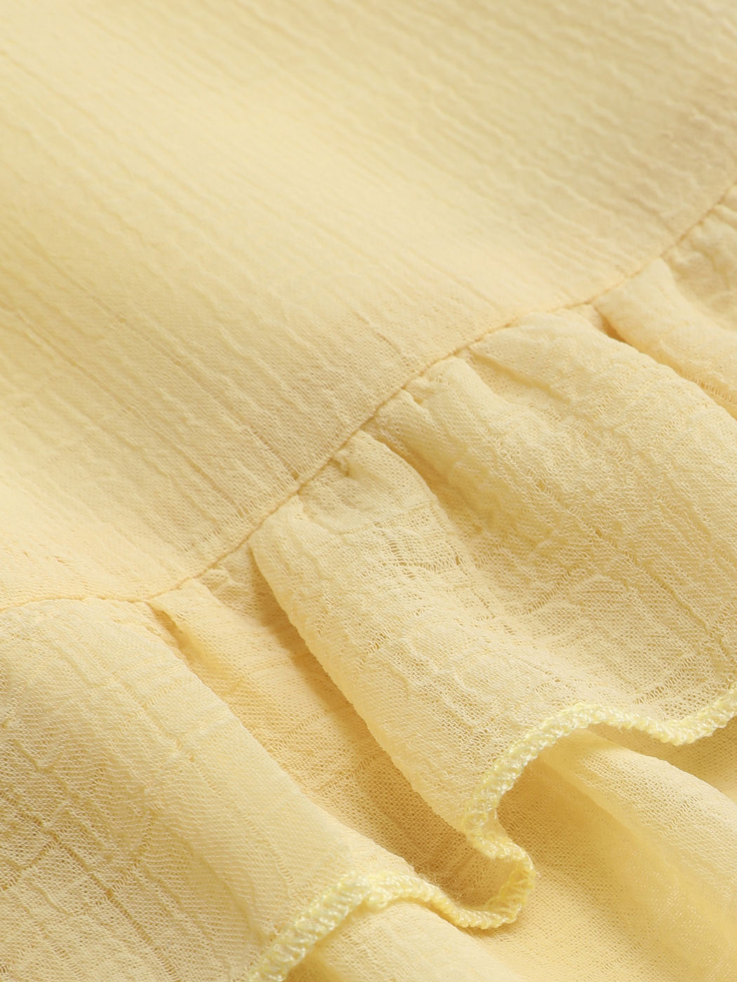 Woven Solid Bow Shirred Ruffle Hem Mini Dress For Date