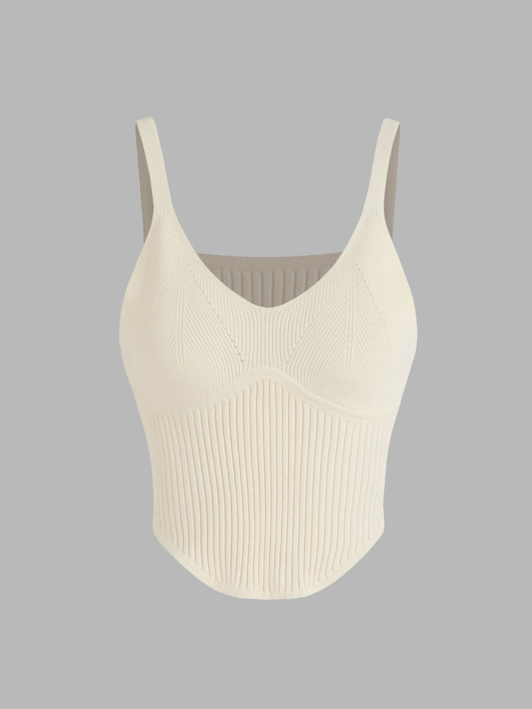 Solid Rib Knit Tank Top For Daily Casual Date