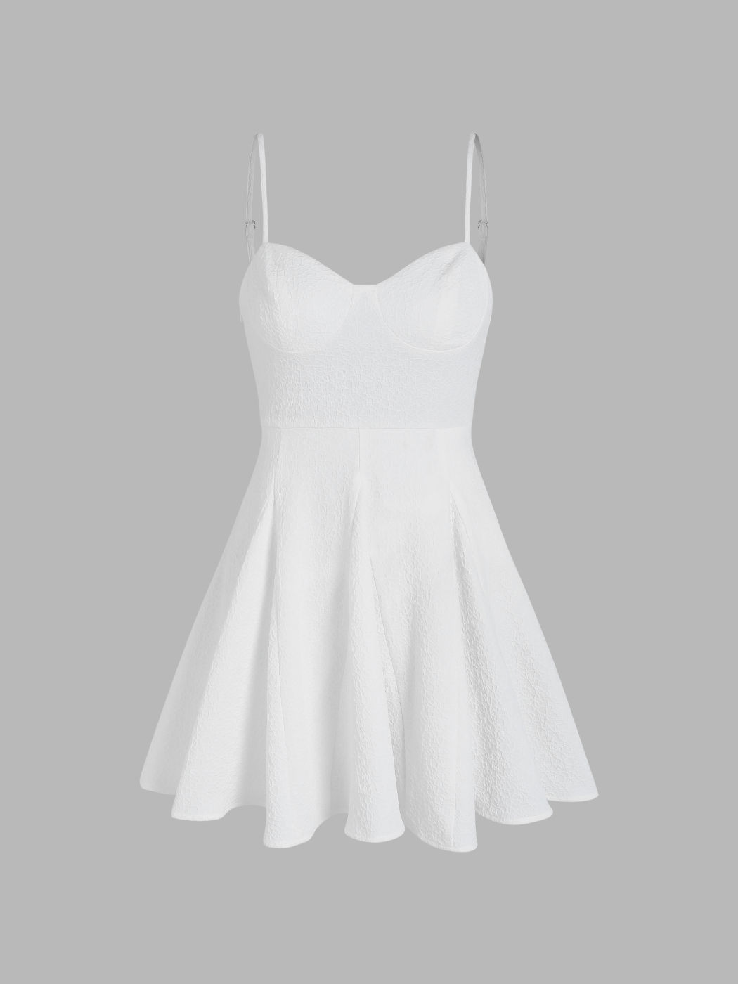 Hoco Dress Homecoming Solid Texture Cami Mini Dress For Date