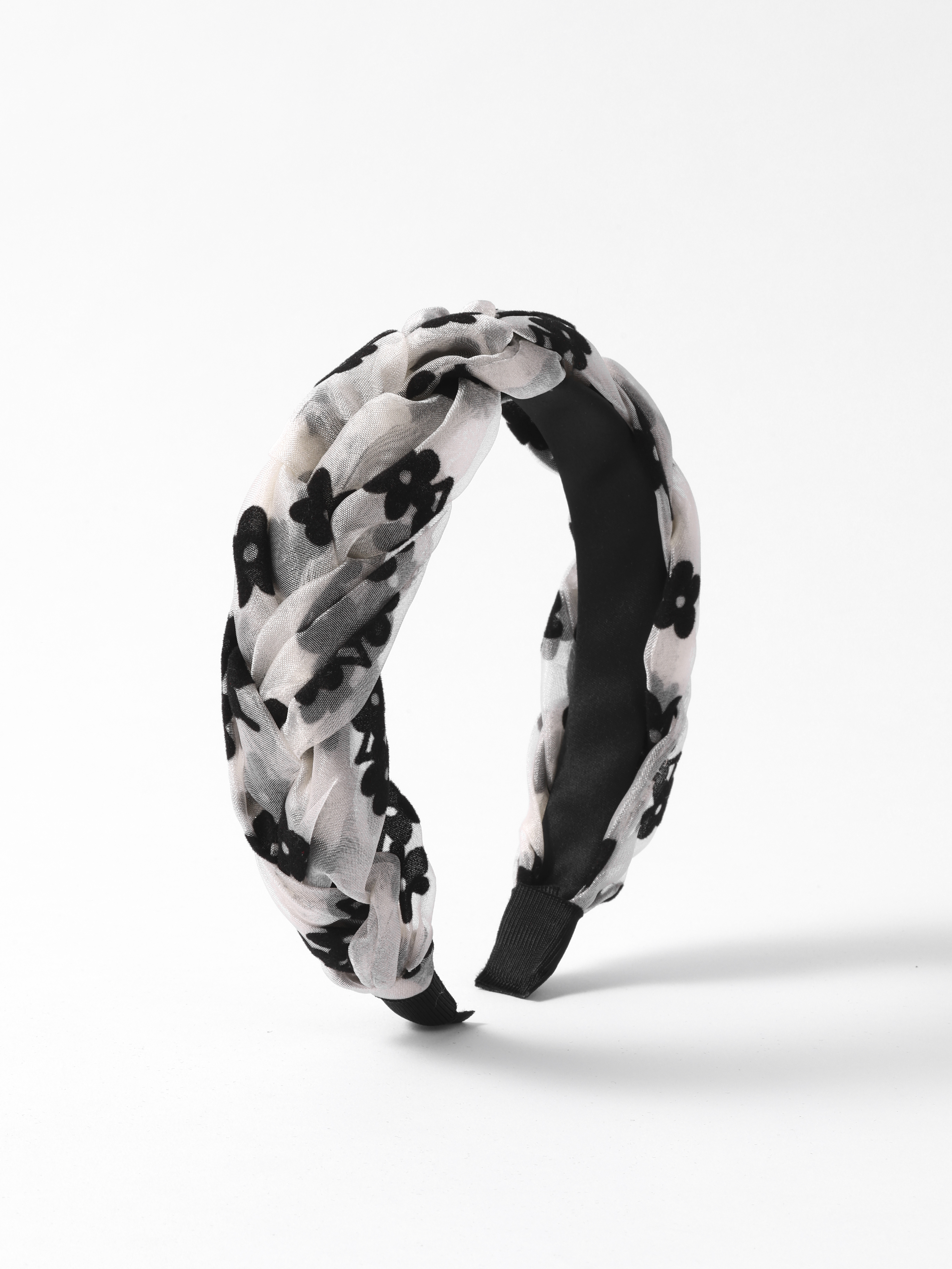 Floral Pattern Mesh Headband For Daily Casual Date
