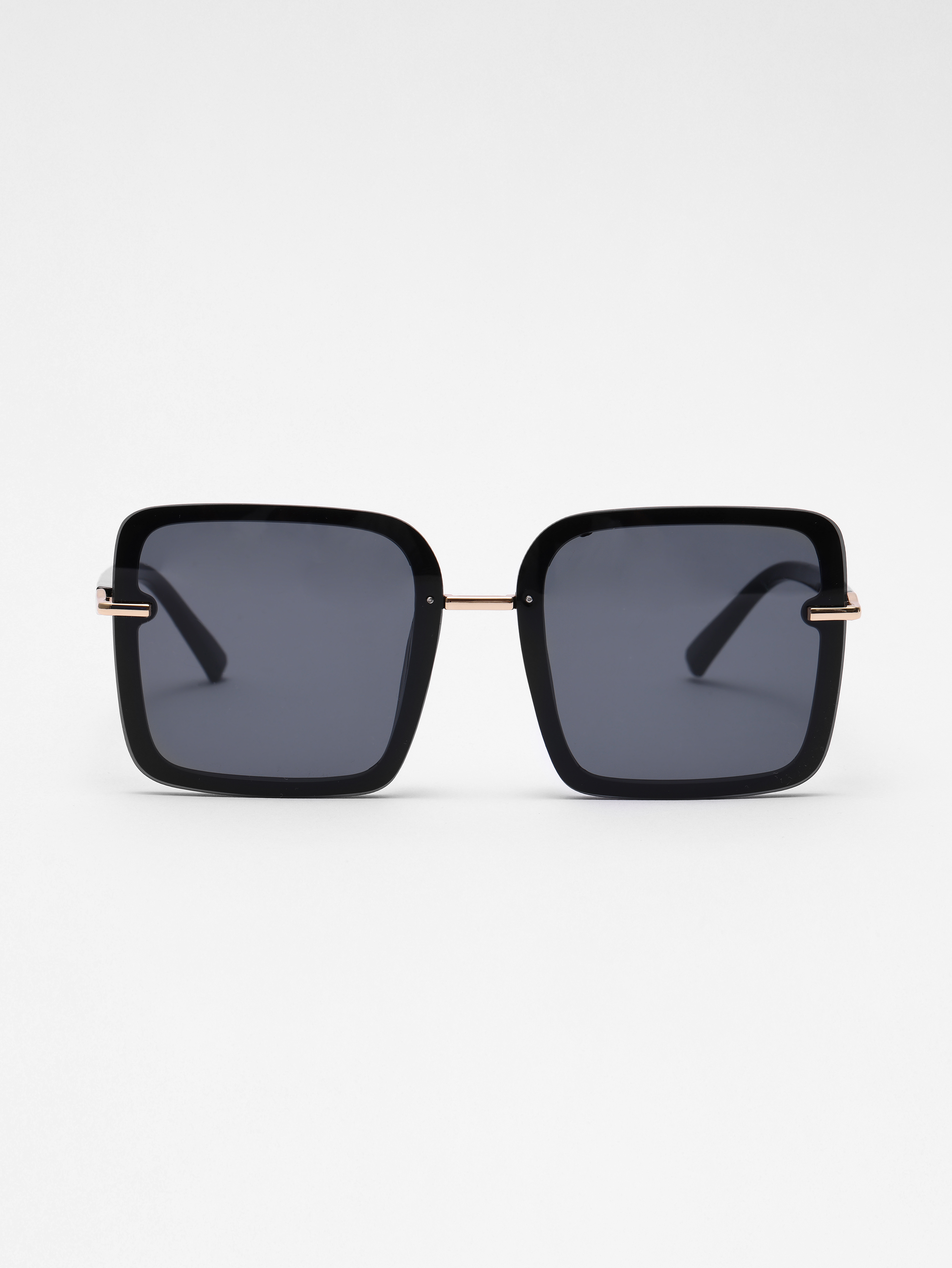 Acrylic Square Frame Fashion Glasses with Box - Cider