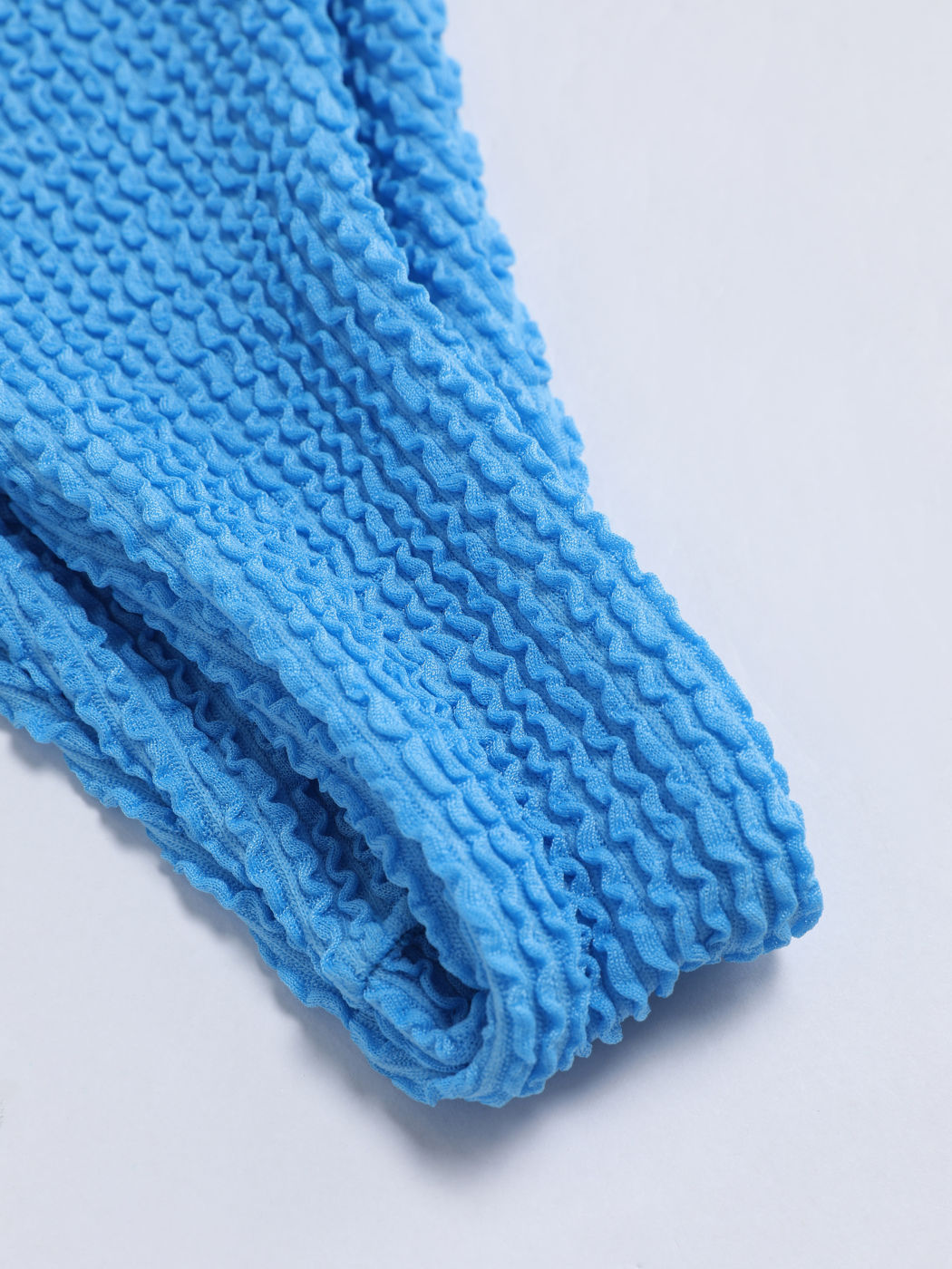 Texture Solid Triangle Bikini Set - Cider