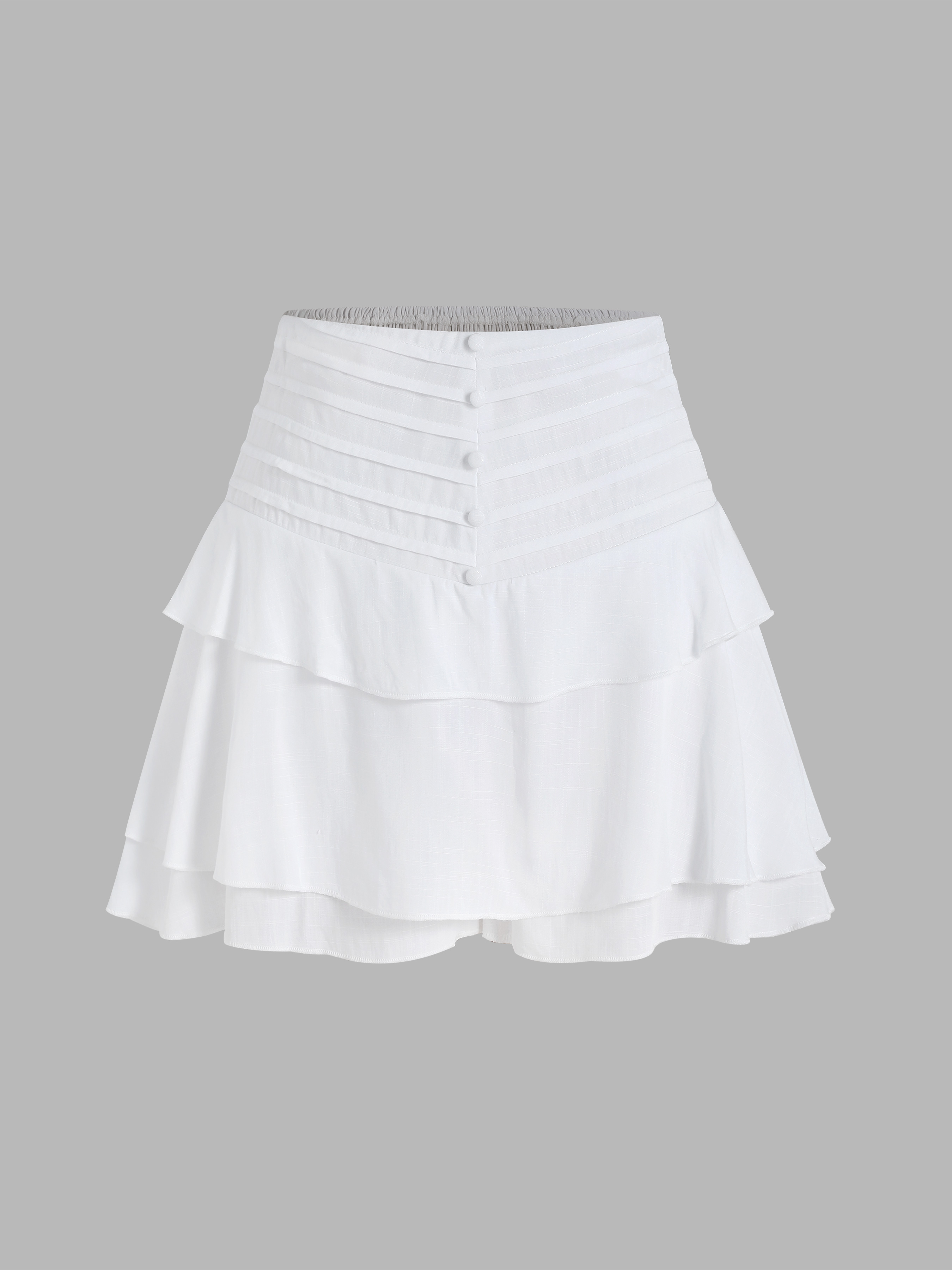 Solid Ruffle Skort - Cider