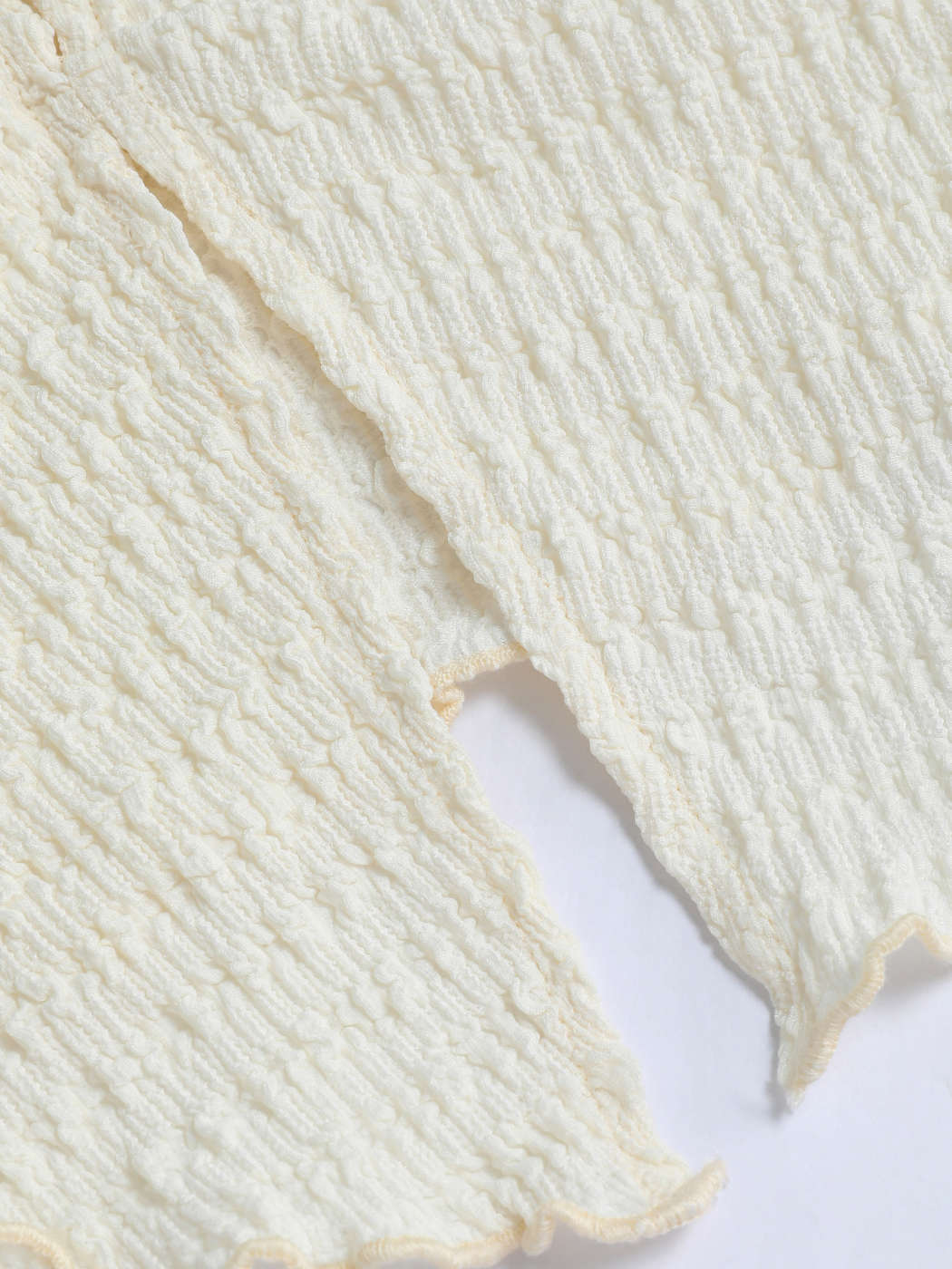 Solid Texture Crop Top - Cider