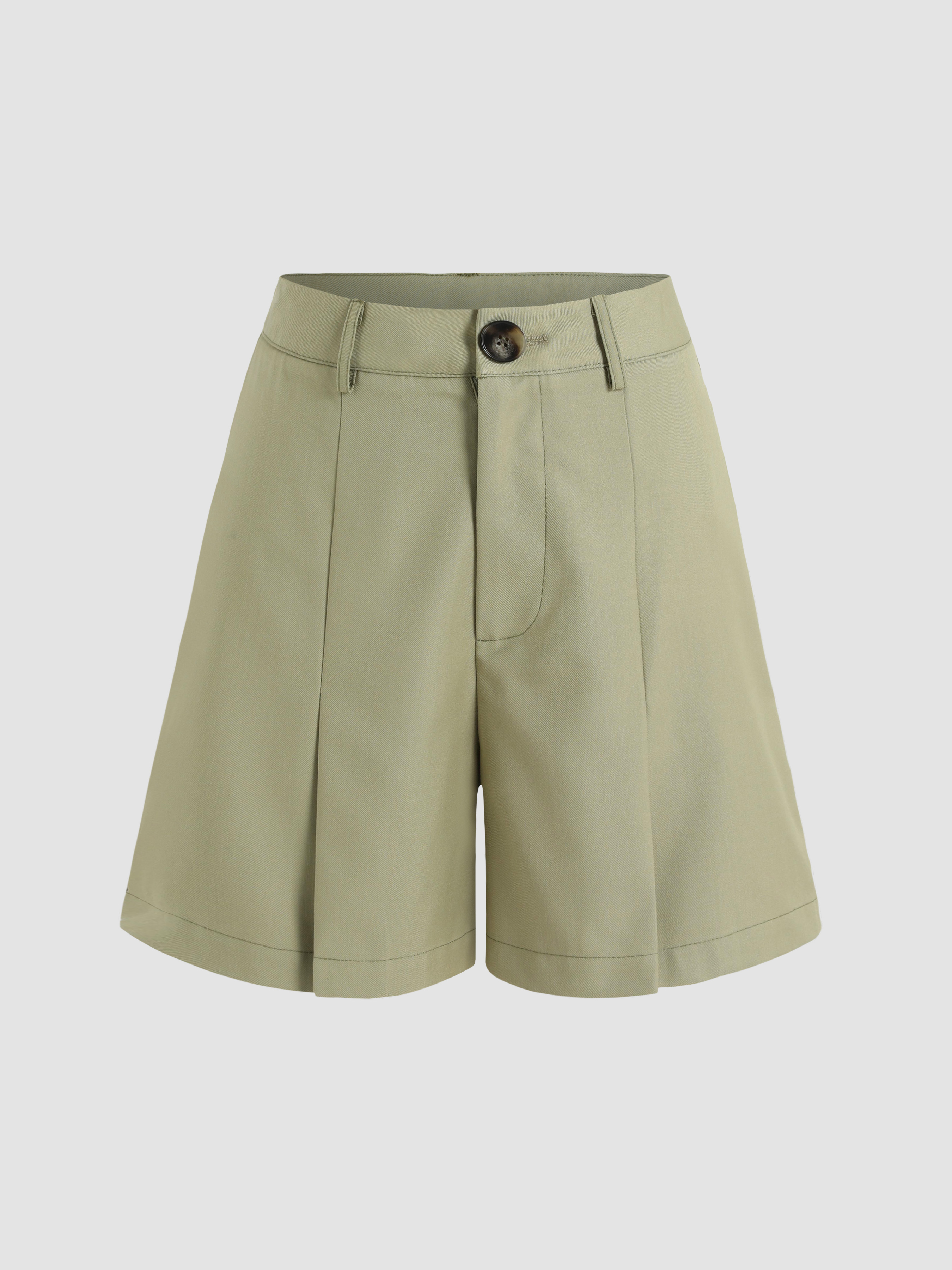 Solid Tailored Shorts - Cider