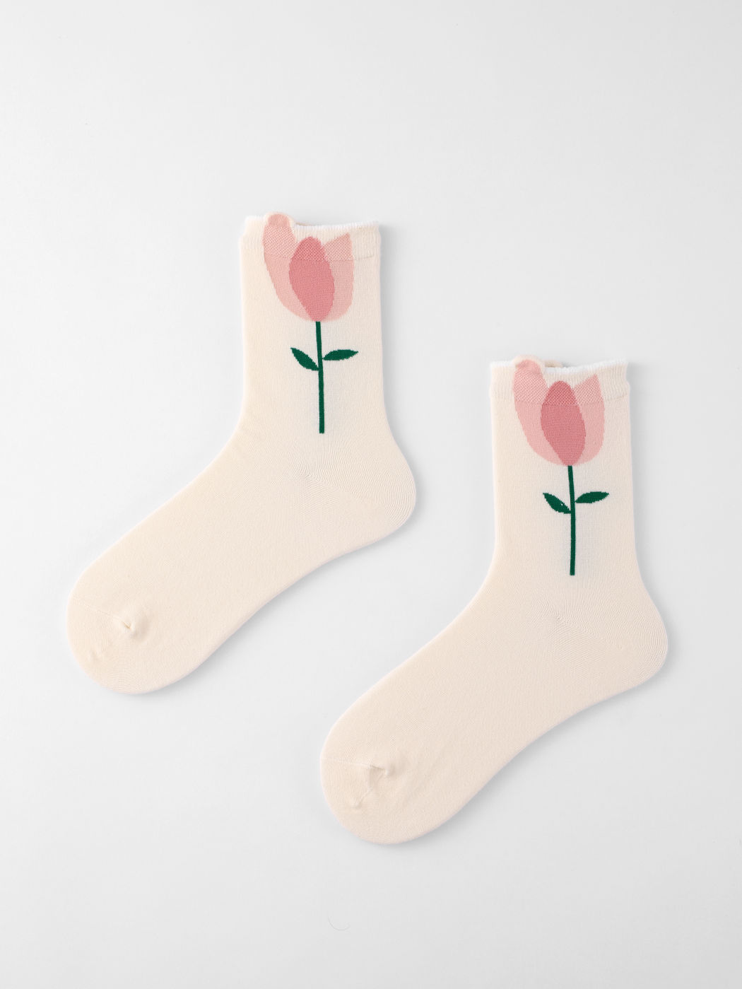 Flower Pattern Socks For Daily Casual Date Vacation