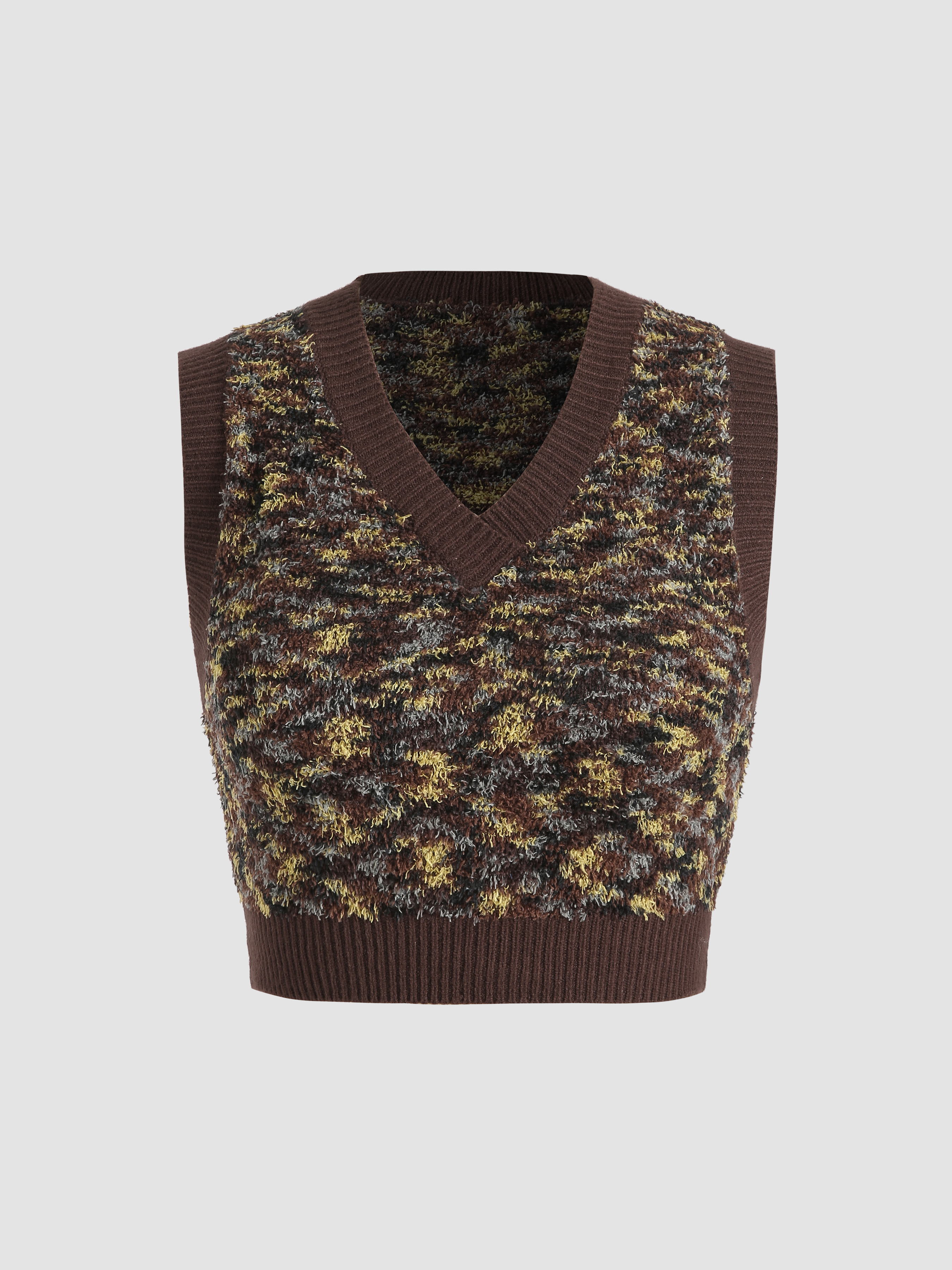 Retro Knit Vest For Daily Casual