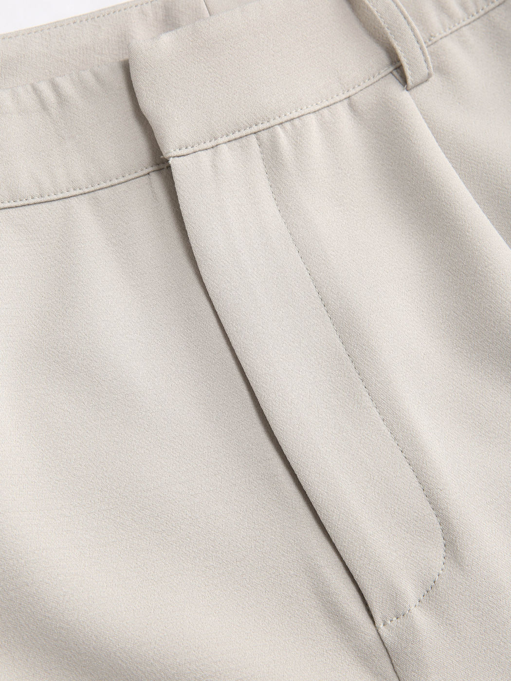 Solid Mid Waist Pants For Exhibition