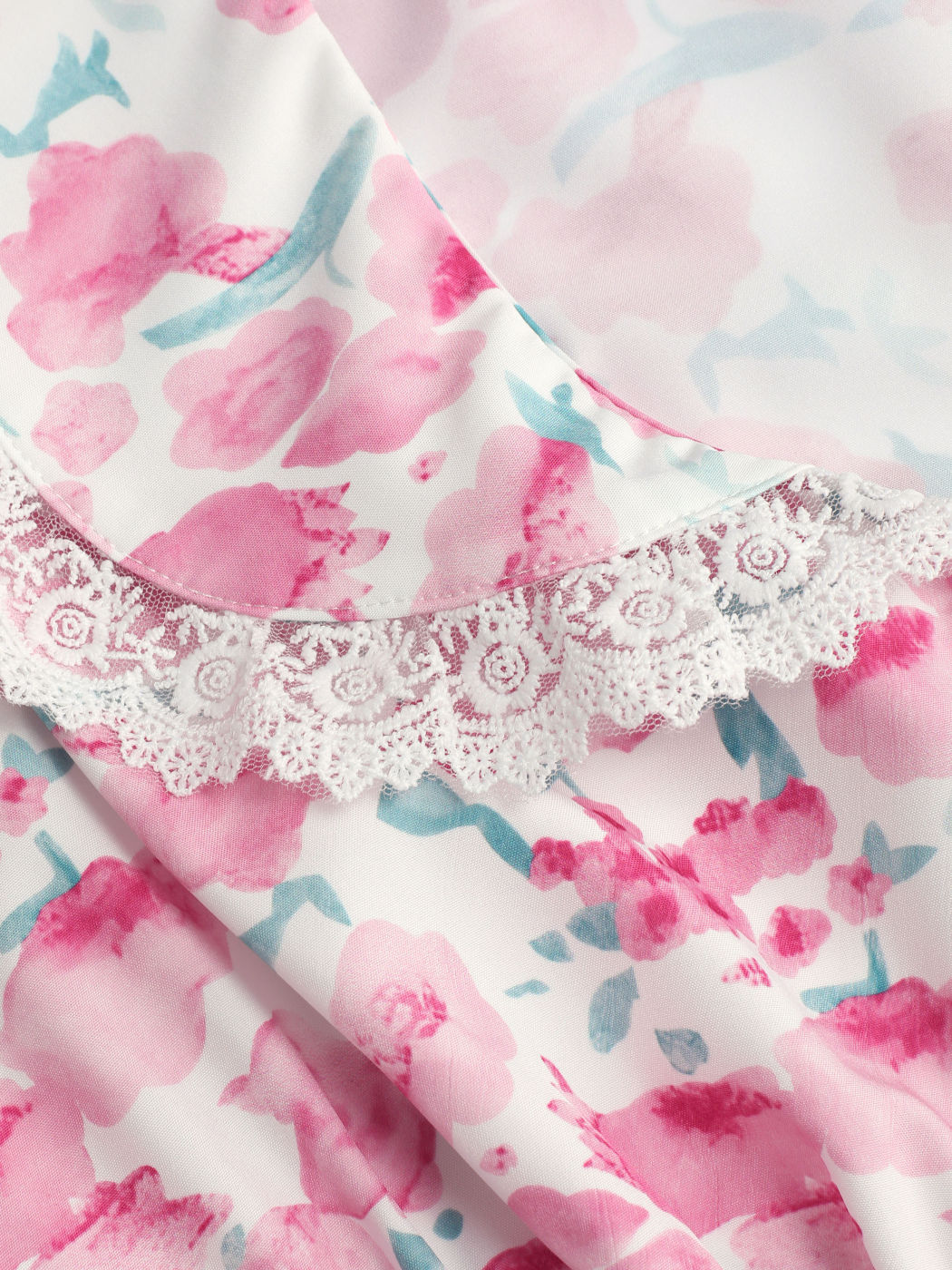 Floral Pattern Lace Blouse Curve & Plus - Cider