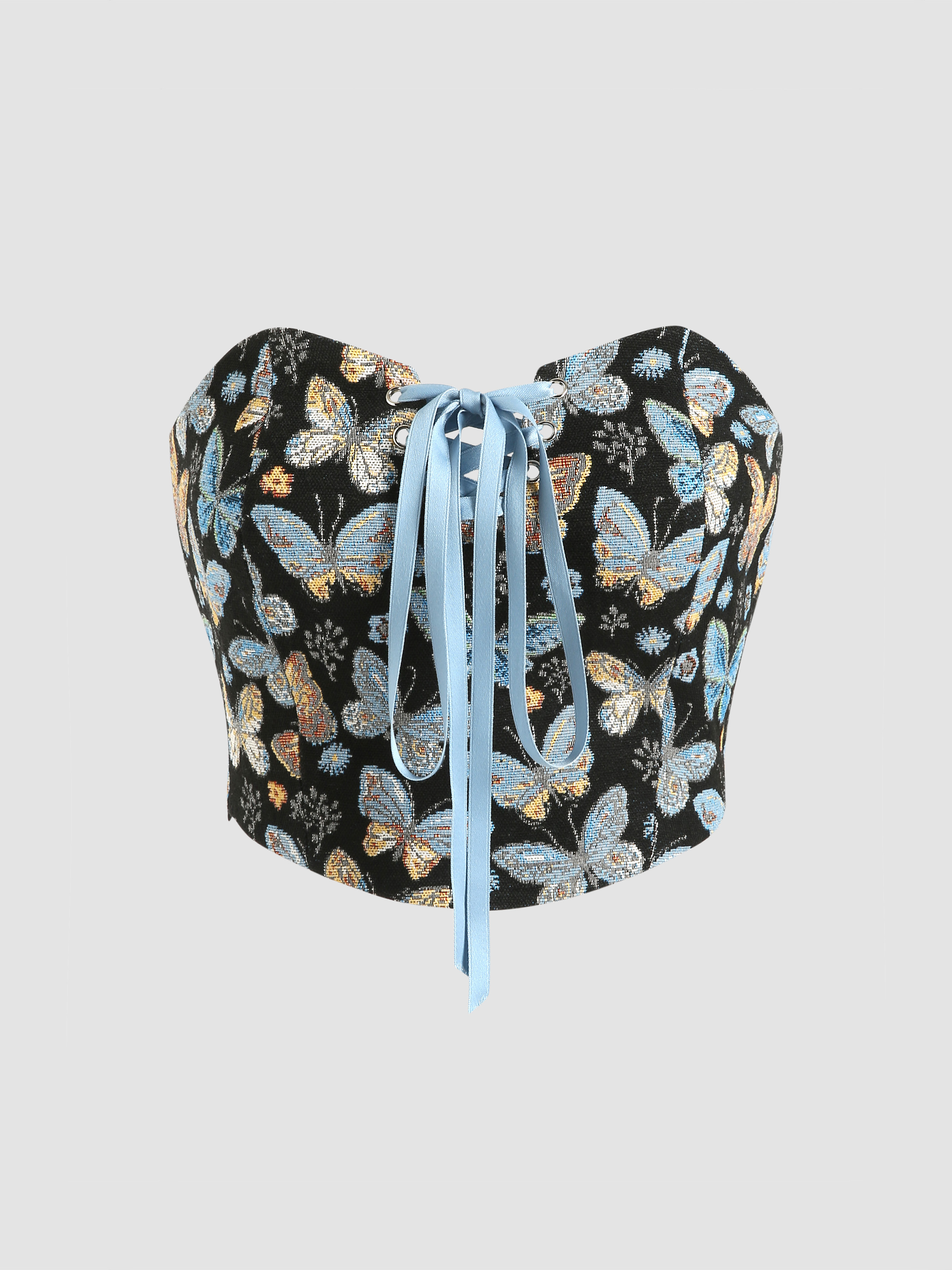 Born To Fly Butterfly Tube Top - Cider