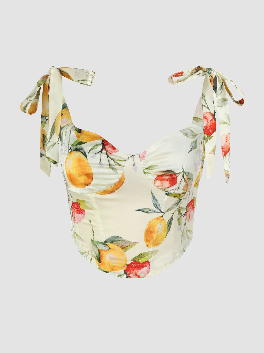 Harvest Fruits Corset Tank Top For Picnic Vacation