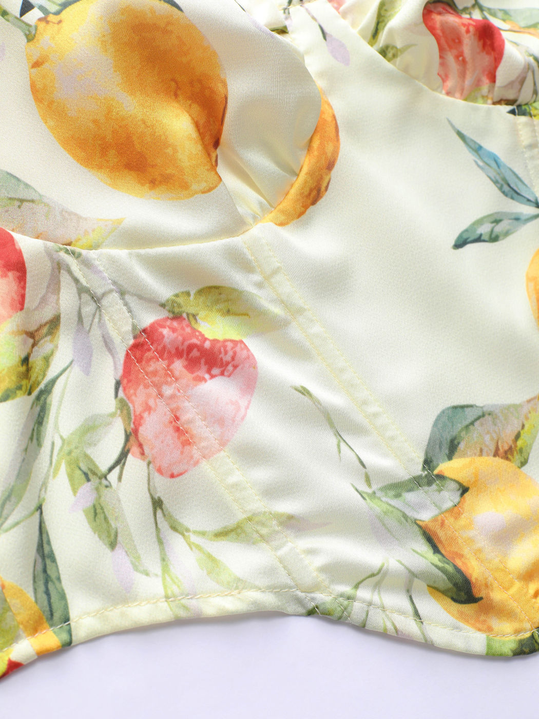 Harvest Fruits Corset Tank Top For Picnic Vacation