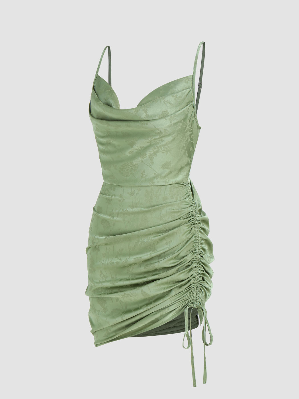 Sun Dresses Satin Floral Jacquard Mini Dress For Daily Casual Vacation