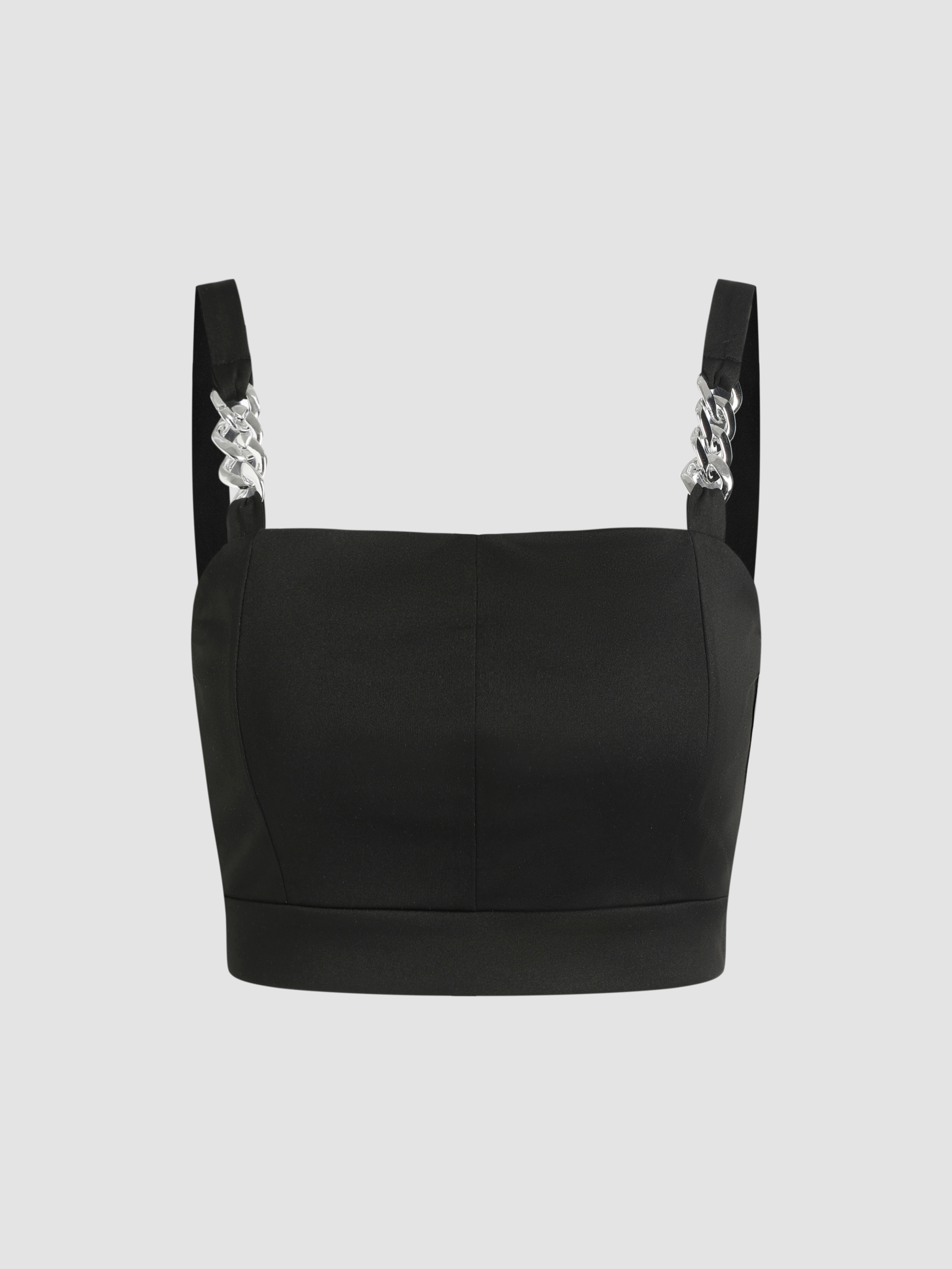 Chain Spaghetti Straps Tank Top - Cider